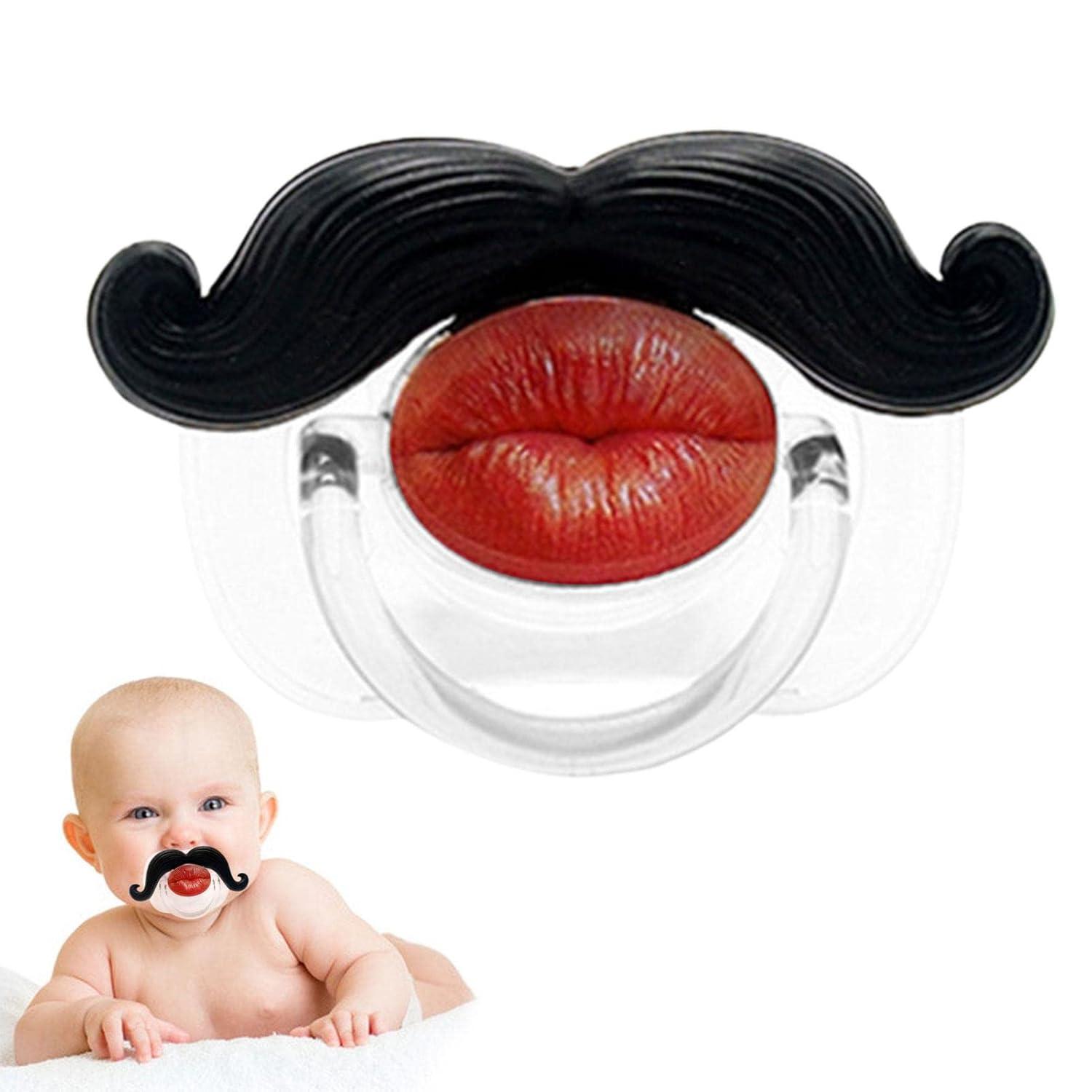Vincente K ttlable Mustache Pacifier | Funny Orthodontic & Safe ...