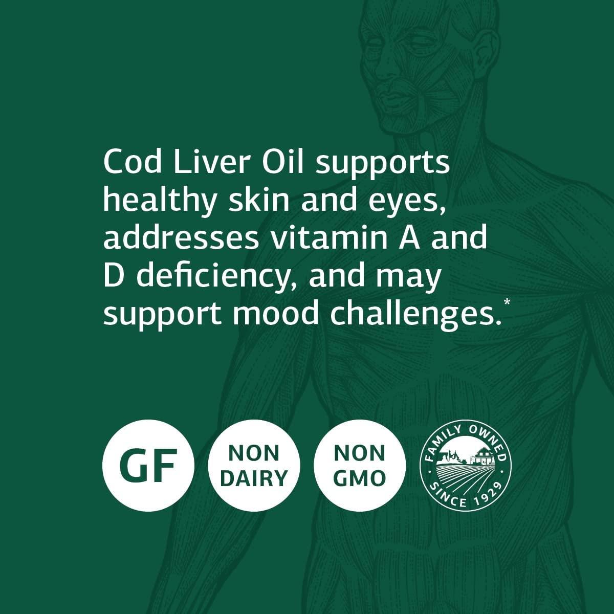 Standard Process Cod Liver Oil - Whole Food EPA and DHA Supplement for ...