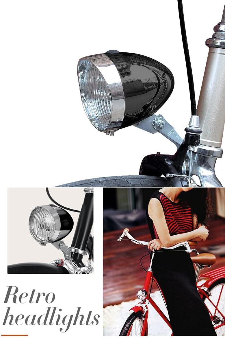 KANG Retro Bike Headlight - Vintage Front and Rear Lights for Night ...