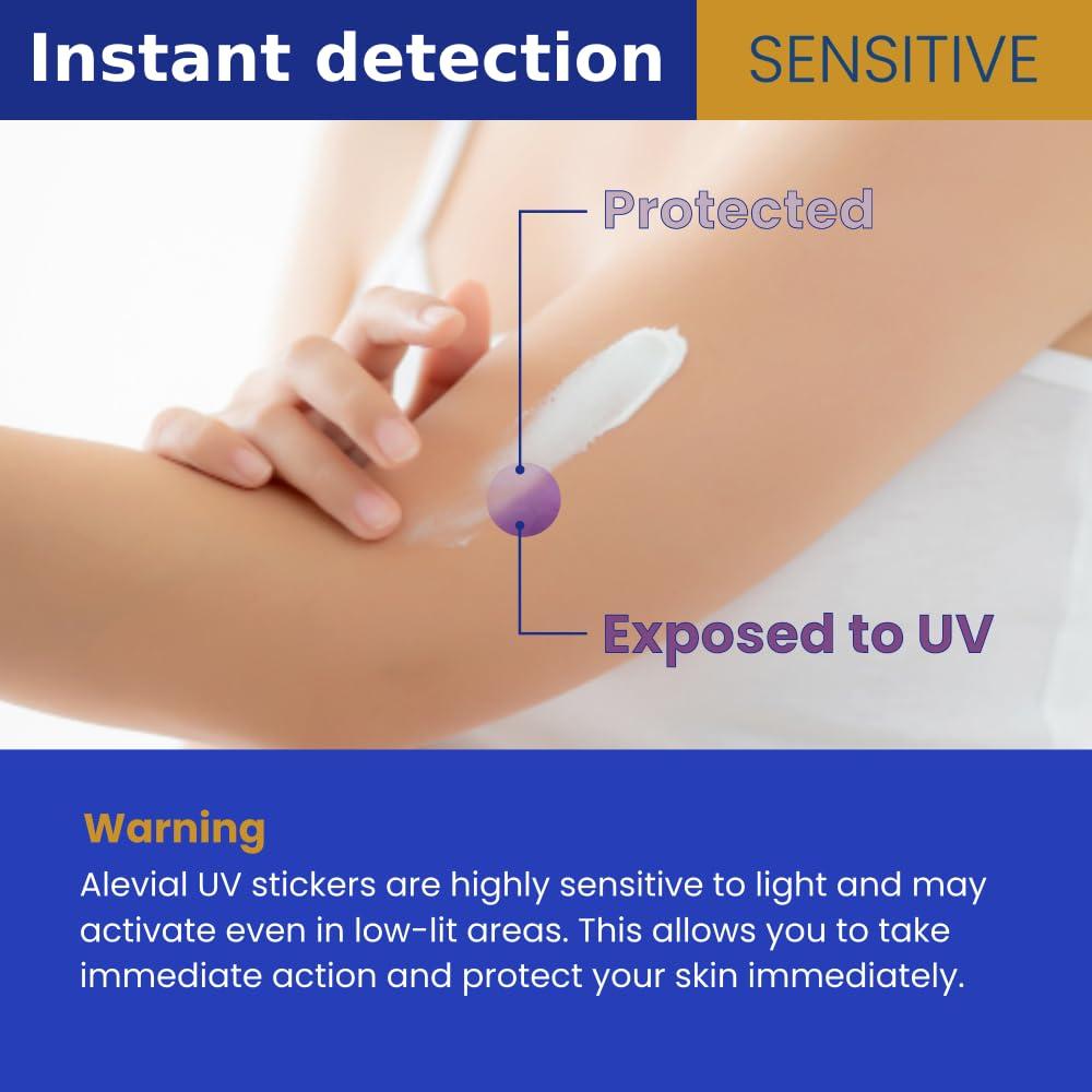 UV Detection Stickers for Sunscreen Reapply - 40 Patches for Kids ...
