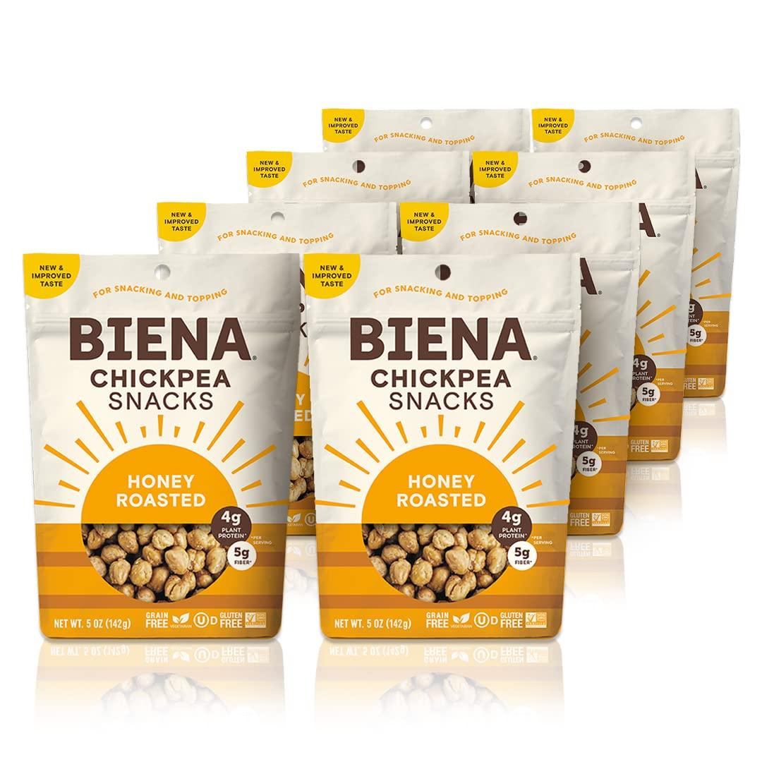 BIENA Honey Roasted Chickpea Snacks | Gluten Free, Dairy Free ...