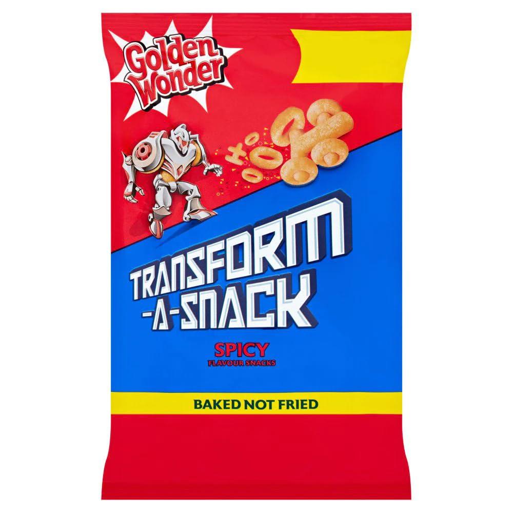Golden Wonder Transform-A-Snack Spicy Flavour Snacks 80g-Food Beef 1 ...
