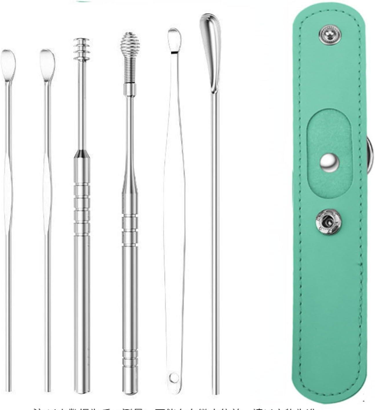 ZELLYA 6-Piece Earpick Set for Adult Home Use | Portable Keychain ...