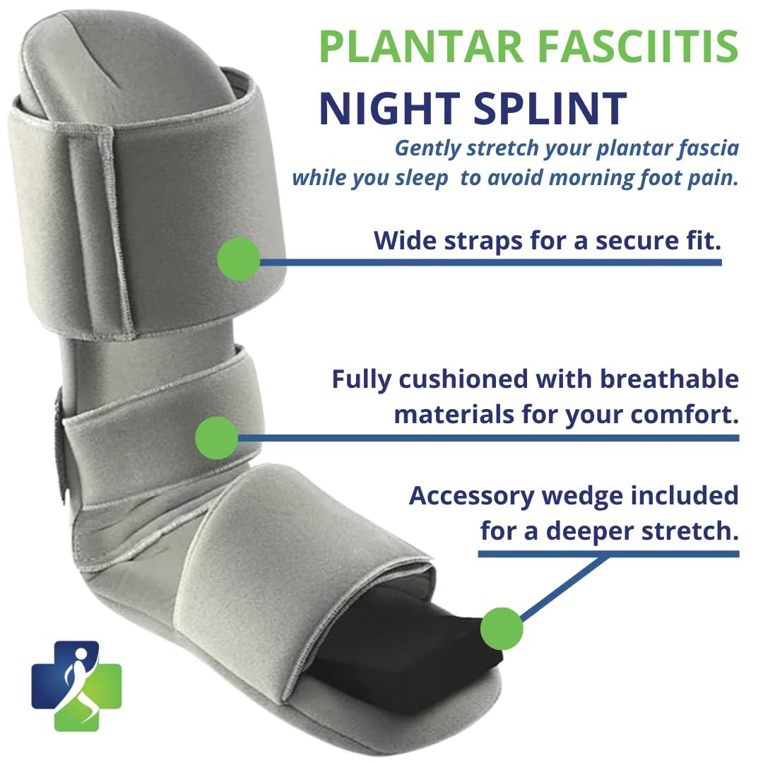 Plantar Fasciitis Night Splint | Soft Cushioned Comfort | Large Size ...