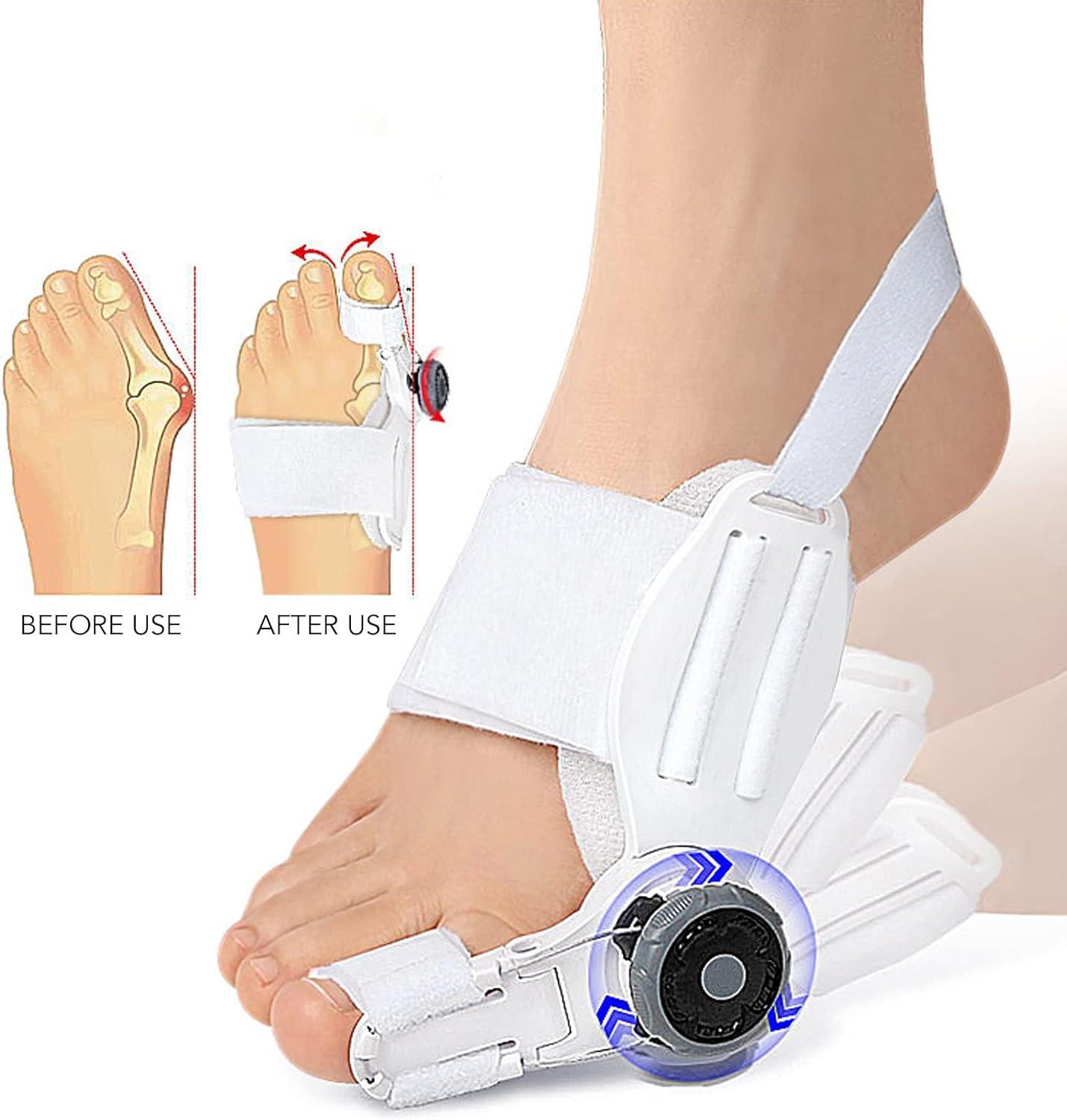 Silicone Hallux Valgus Corrector & Toe Bunion Splint with Black Buckle ...
