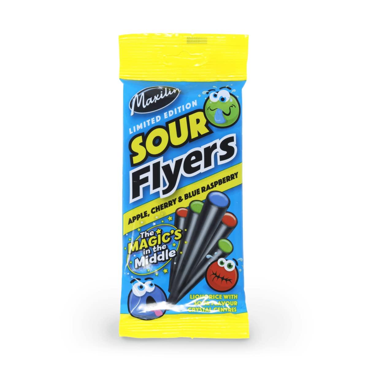 Maxilin Limited Edition Sour Liquorice Flyers Bag - 75g - Liquorice ...