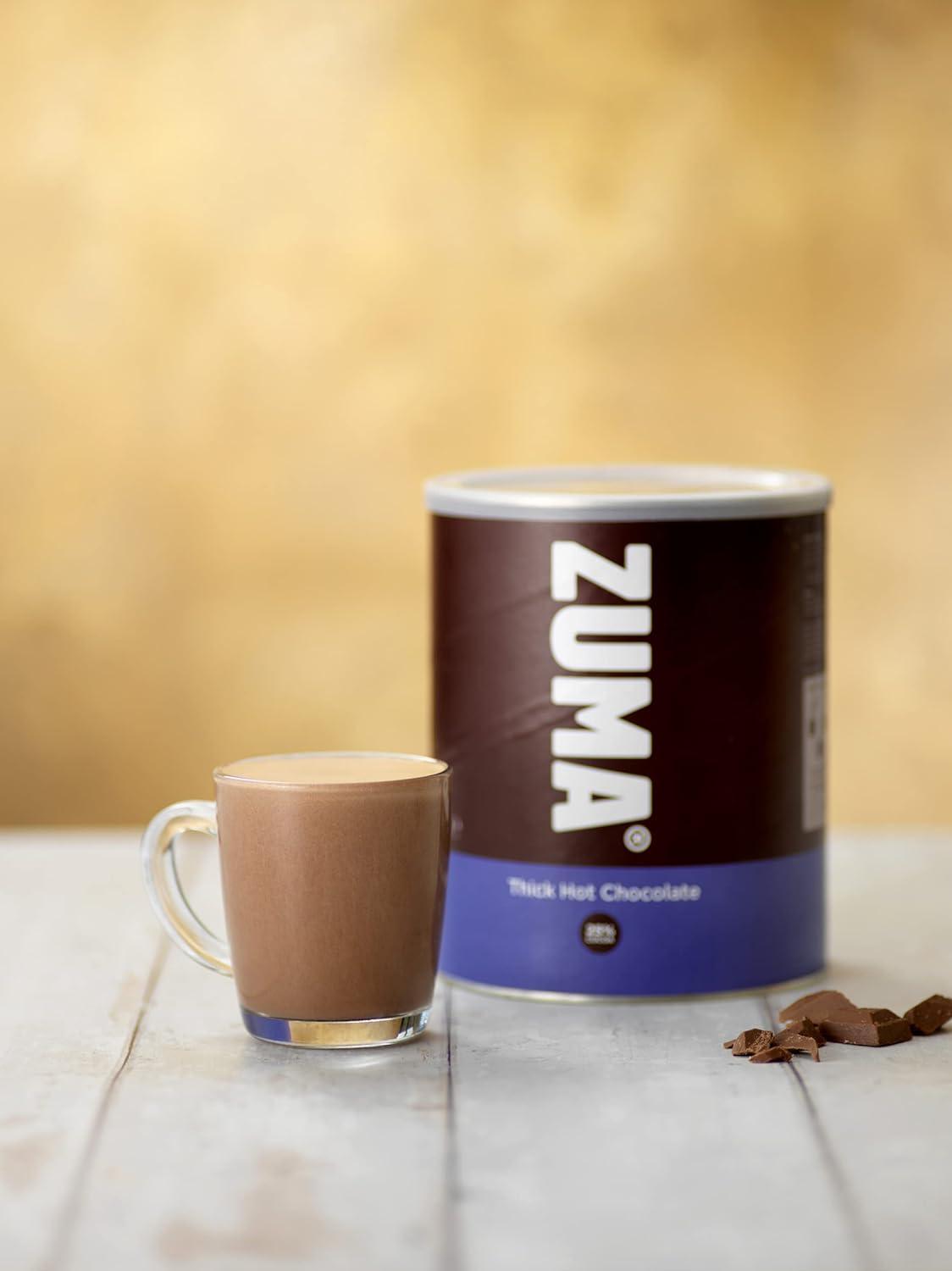 Zuma Thick Hot Chocolate - 25% cocoa (2 kg tin) Chocolate Thick - 25% ...