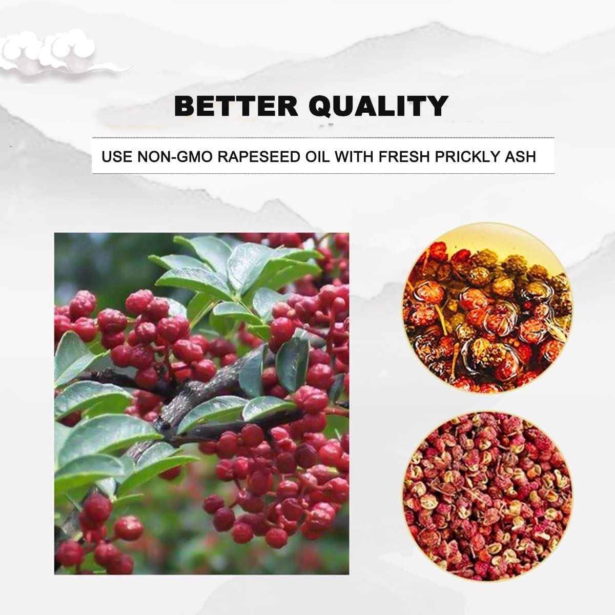 Authentic Sichuan Peppercorn Oil 400ml - Original Imported from China - Red Prickly Ash Oil ...