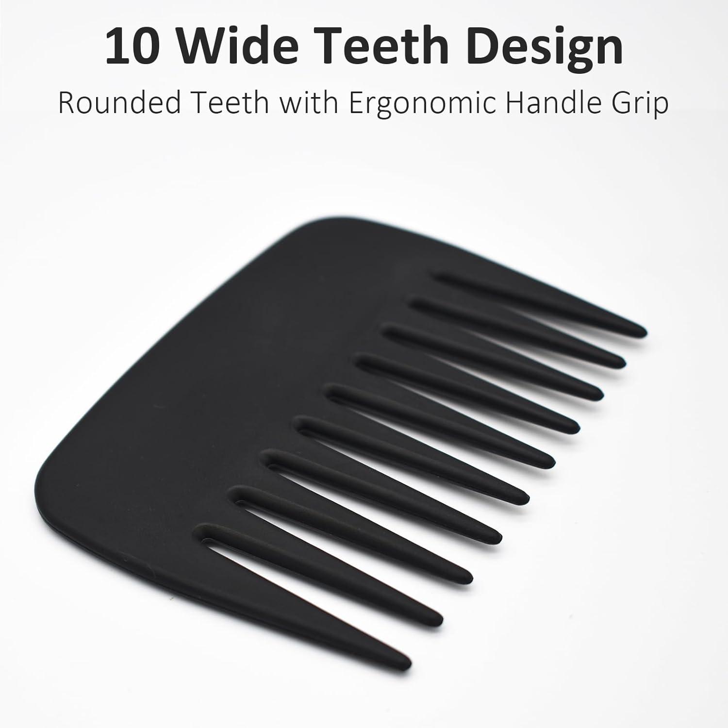 Professional Anti Static Wide Tooth Detangling Comb - Salon Quality ...