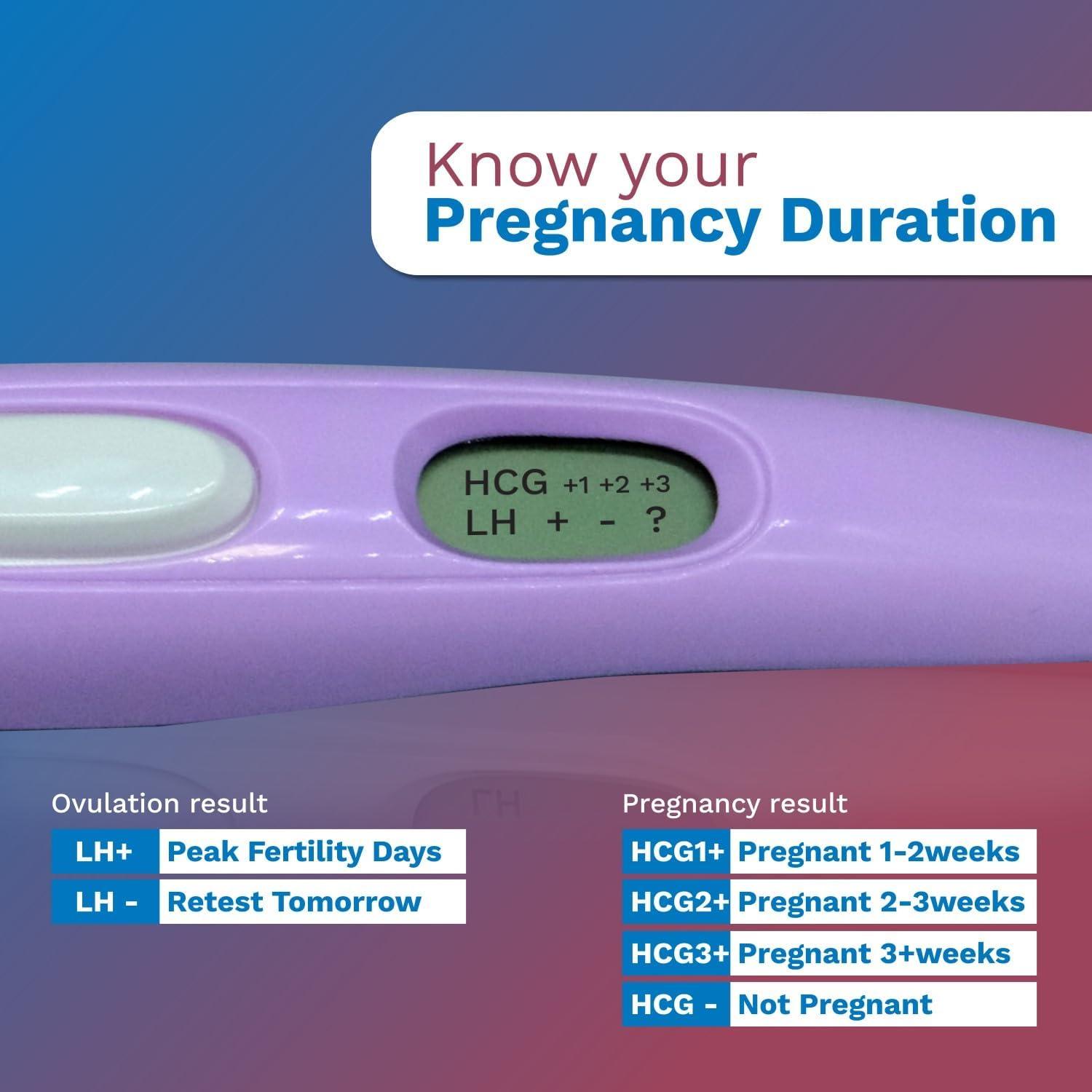 Digital Pregnancy Test & Ovulation Kit - Weeks Indicator 7 LH & 3 HCG ...