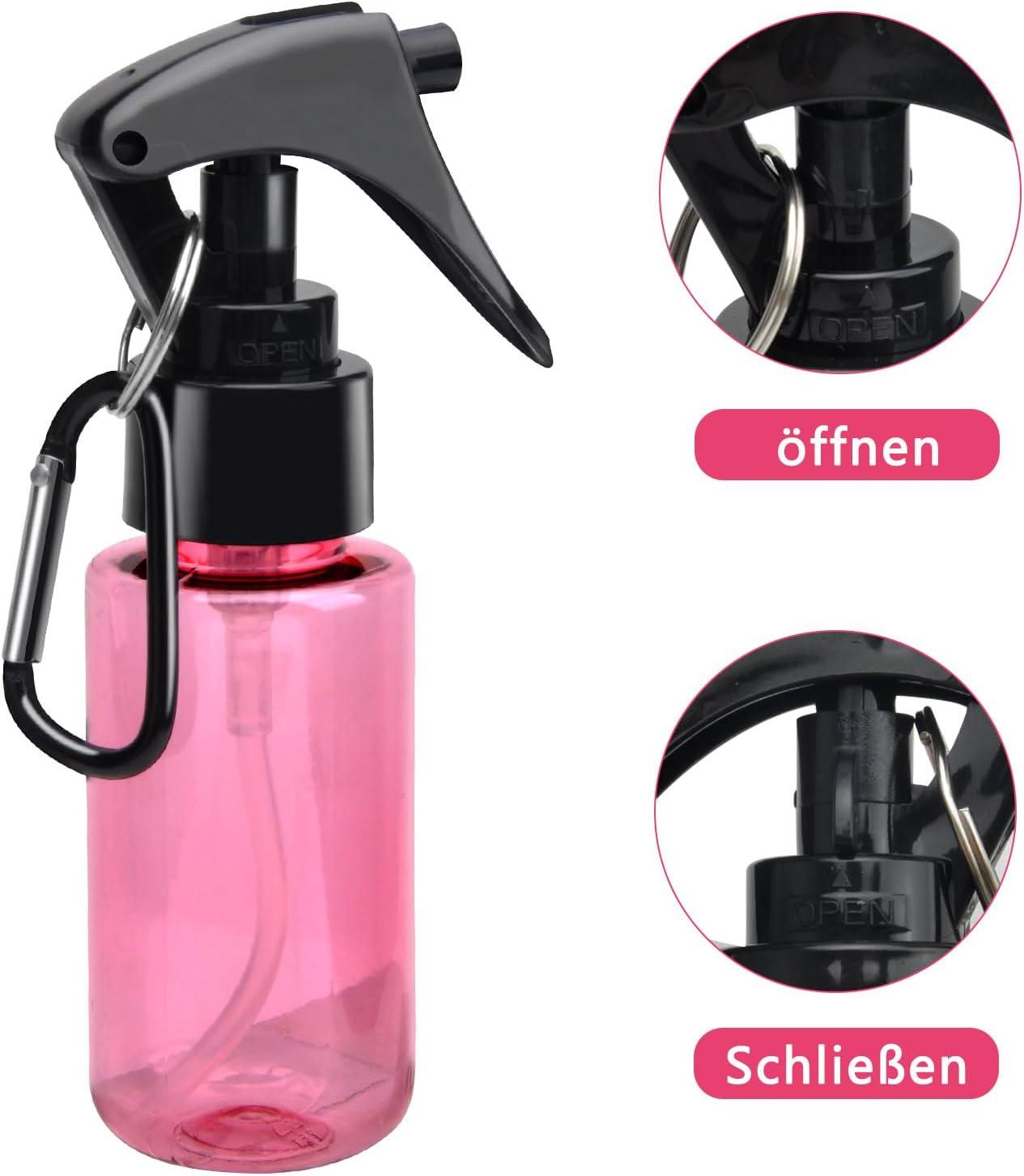 Small Spray Bottles Set - 5 Transparent 60ml Travel Size Mini Water ...