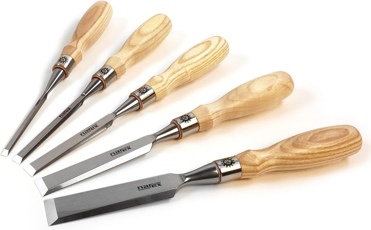 Narex 853600 5 Piece Boxed Set of Richter Extra Bevel Edge Chisel (1/4 ...
