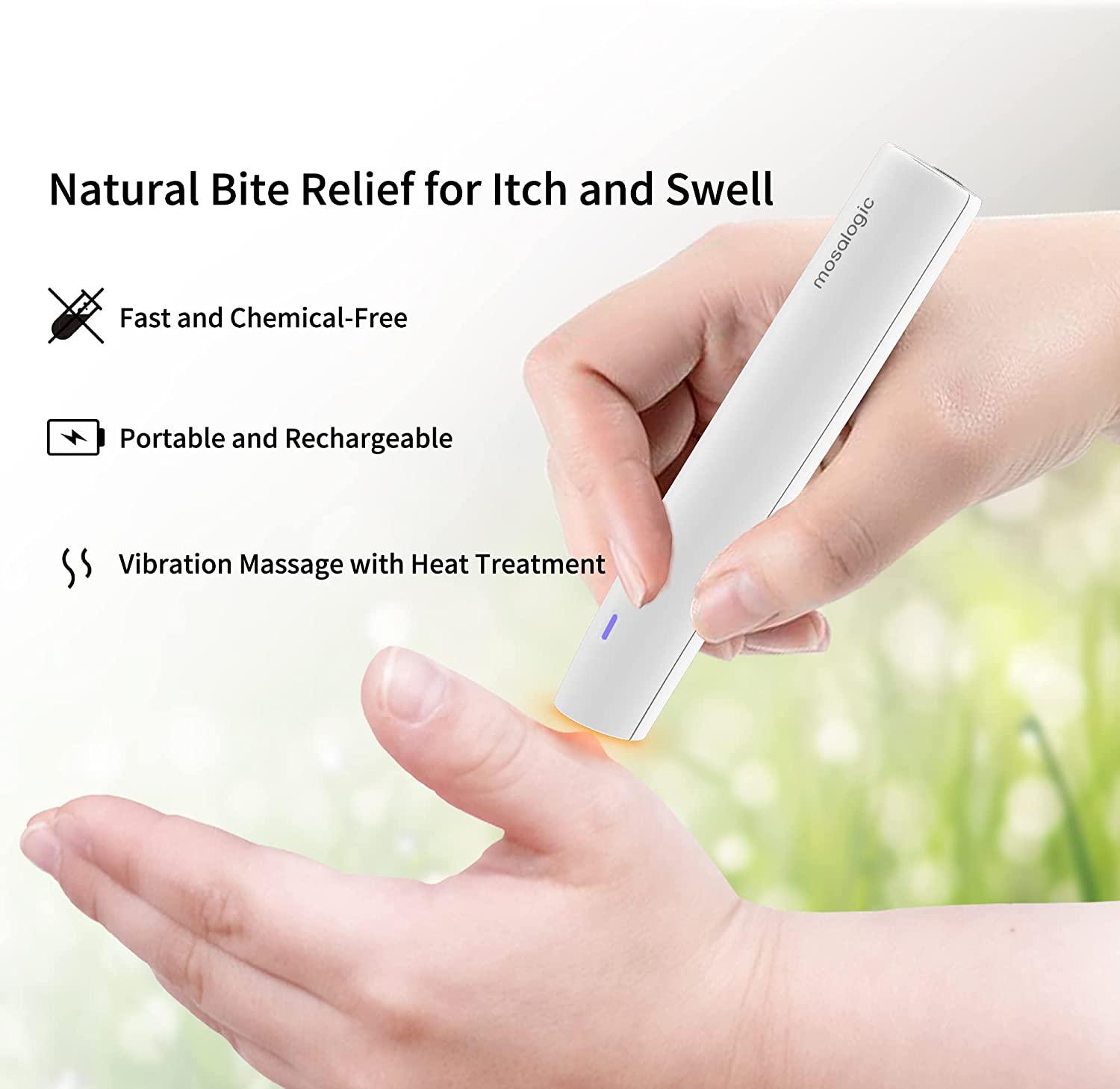 Mosalogic Rechargeable Anti-Itch Pen - Fast Relief for Insect Bites ...