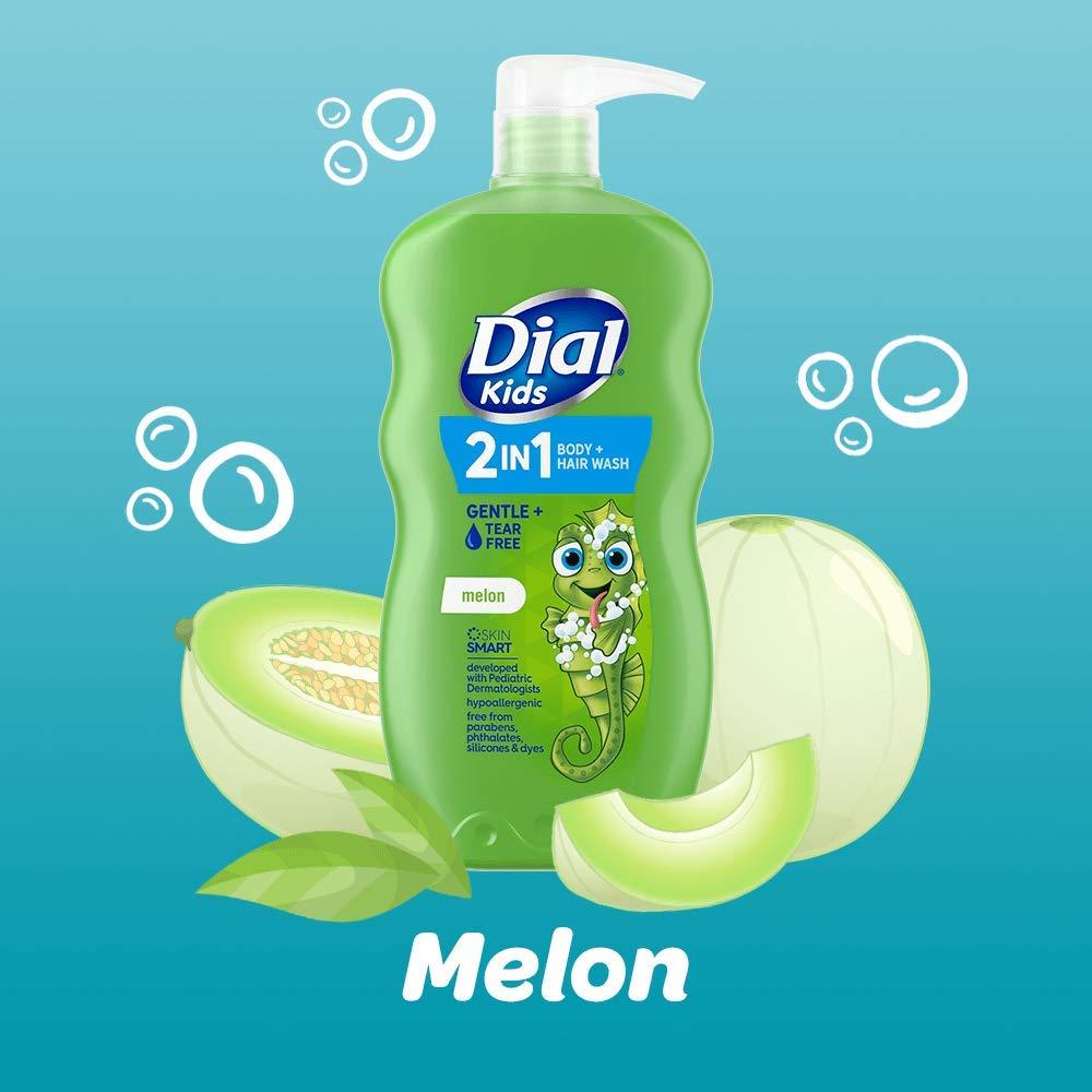 Dial Kids 2-in-1 Body+Hair Wash - Melon 96 | Gentle Cleansing for Kids ...
