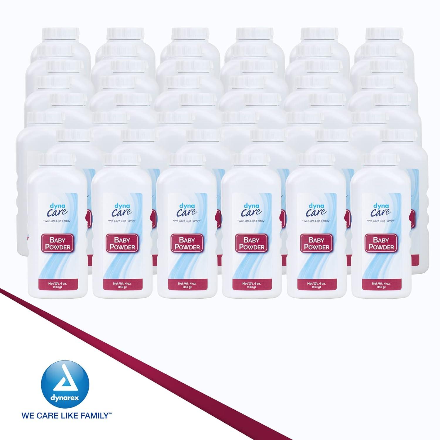 Dynarex Baby Powder 4 oz 48-Pack - Talcum Powder for Men, Women, Kids ...