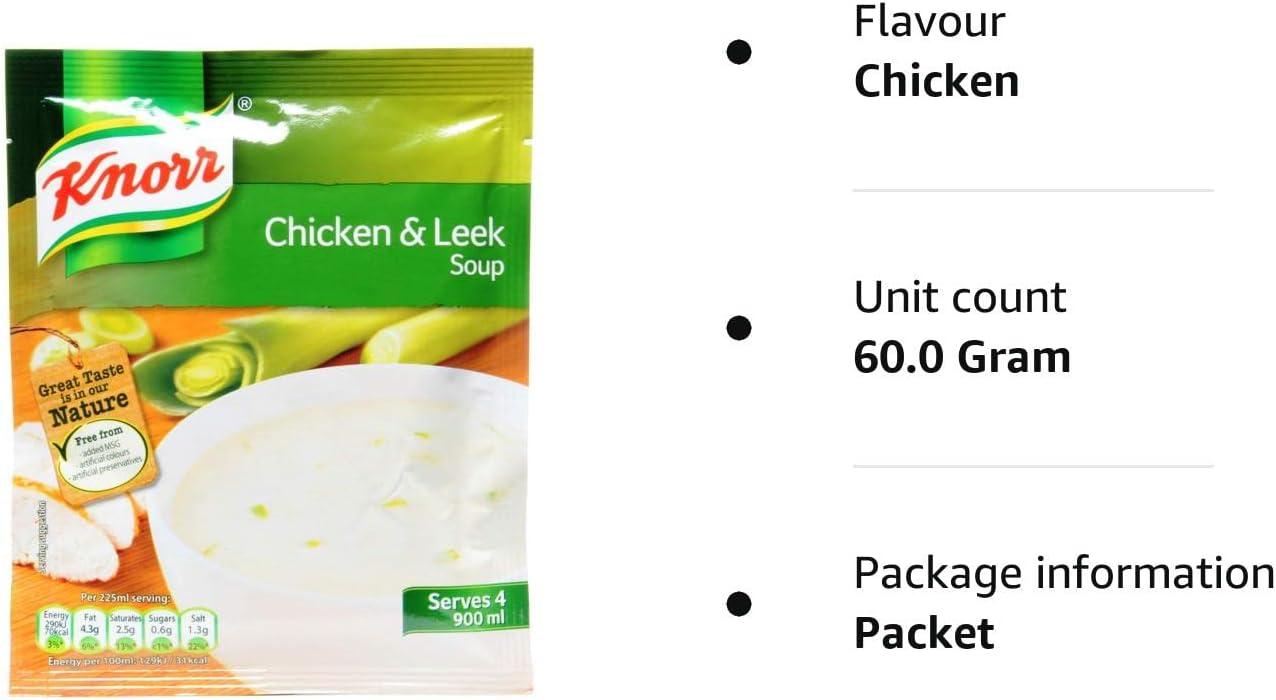Knorr Chicken and Leek Packet Soup - 1 Count Pack, Savory Chicken ...