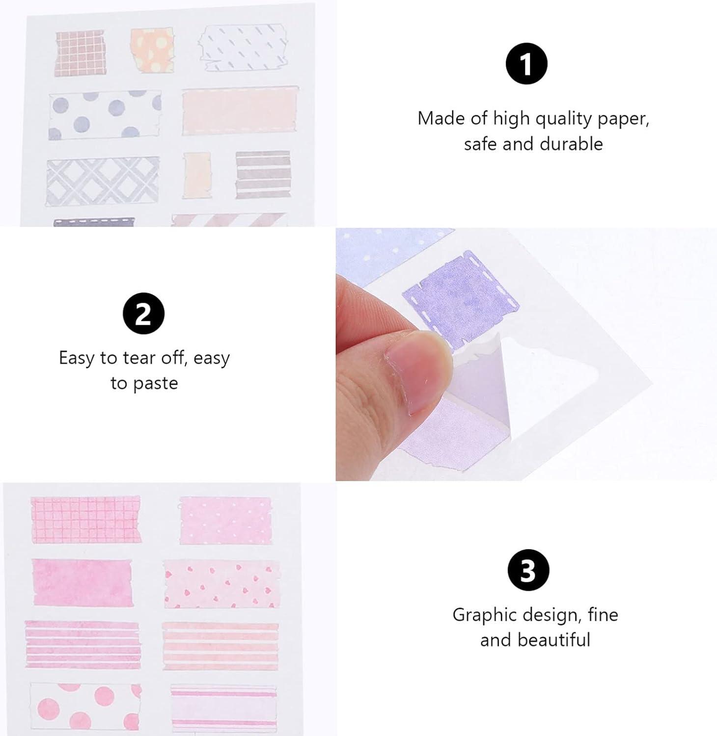 EXCEART 30 Sheets tear off sticker pack vintage stickers scrapbook ...