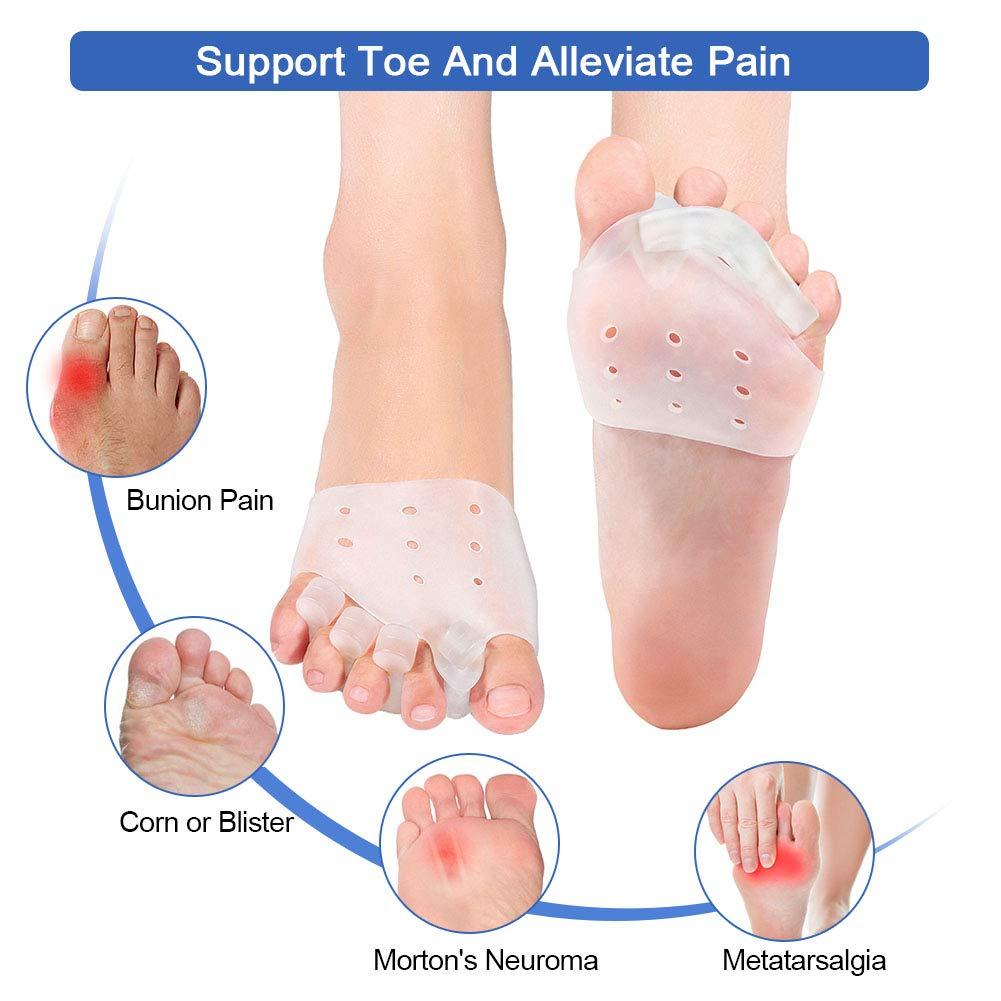 Haofy Toe Spreader Silicone Gel Separator Set | Hallux Valgus & Hammer ...