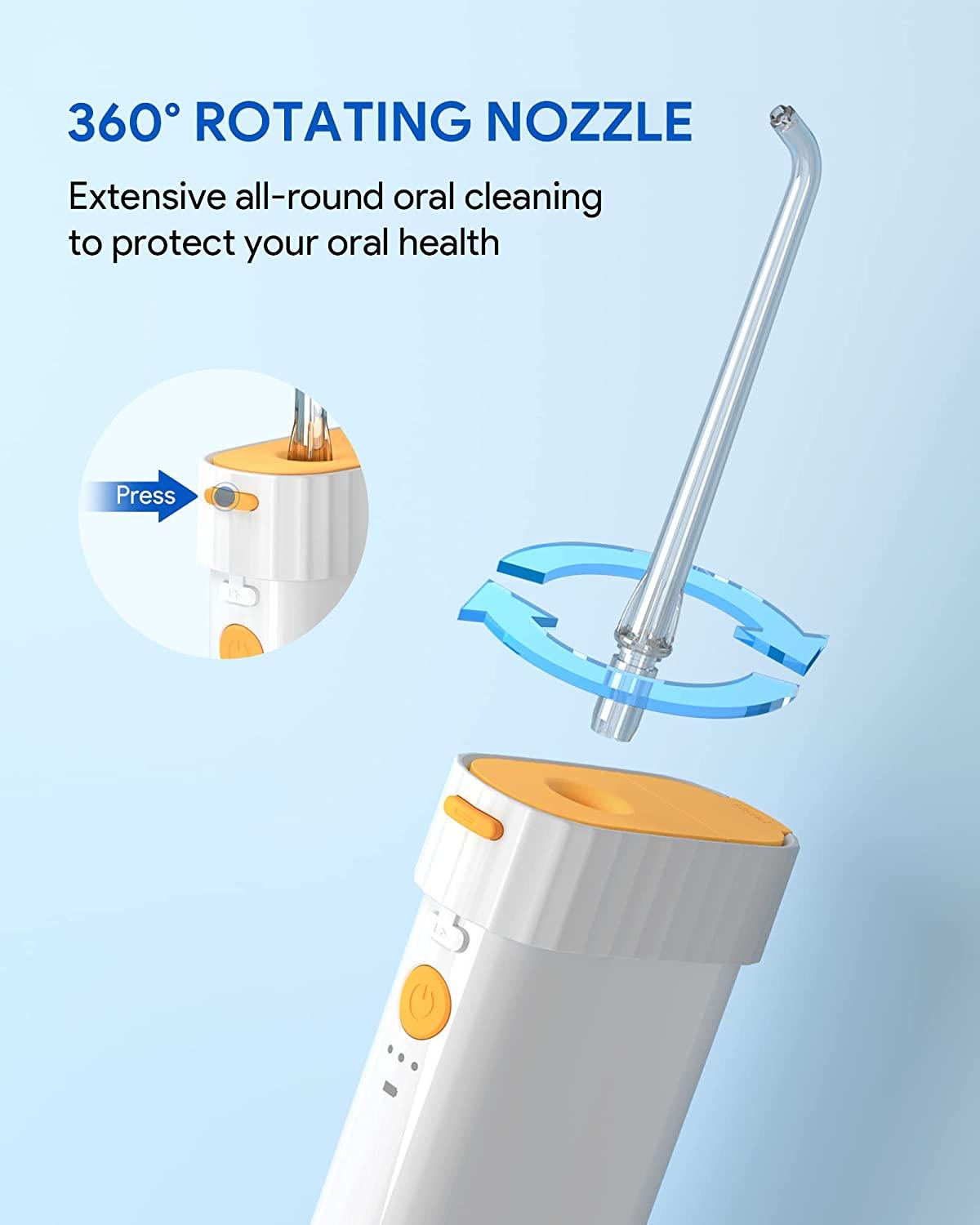 Cordless Water Flosser for Teeth Cleaning Portable, Rechargeable Teeth ...