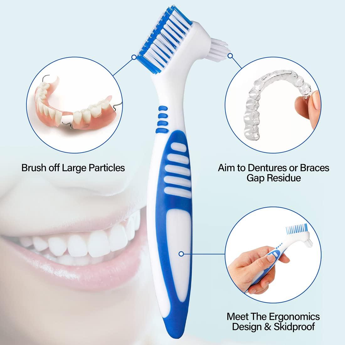 Anbbas Leakproof Denture Cleaning Kit with Cup, Basket, and Brush ...