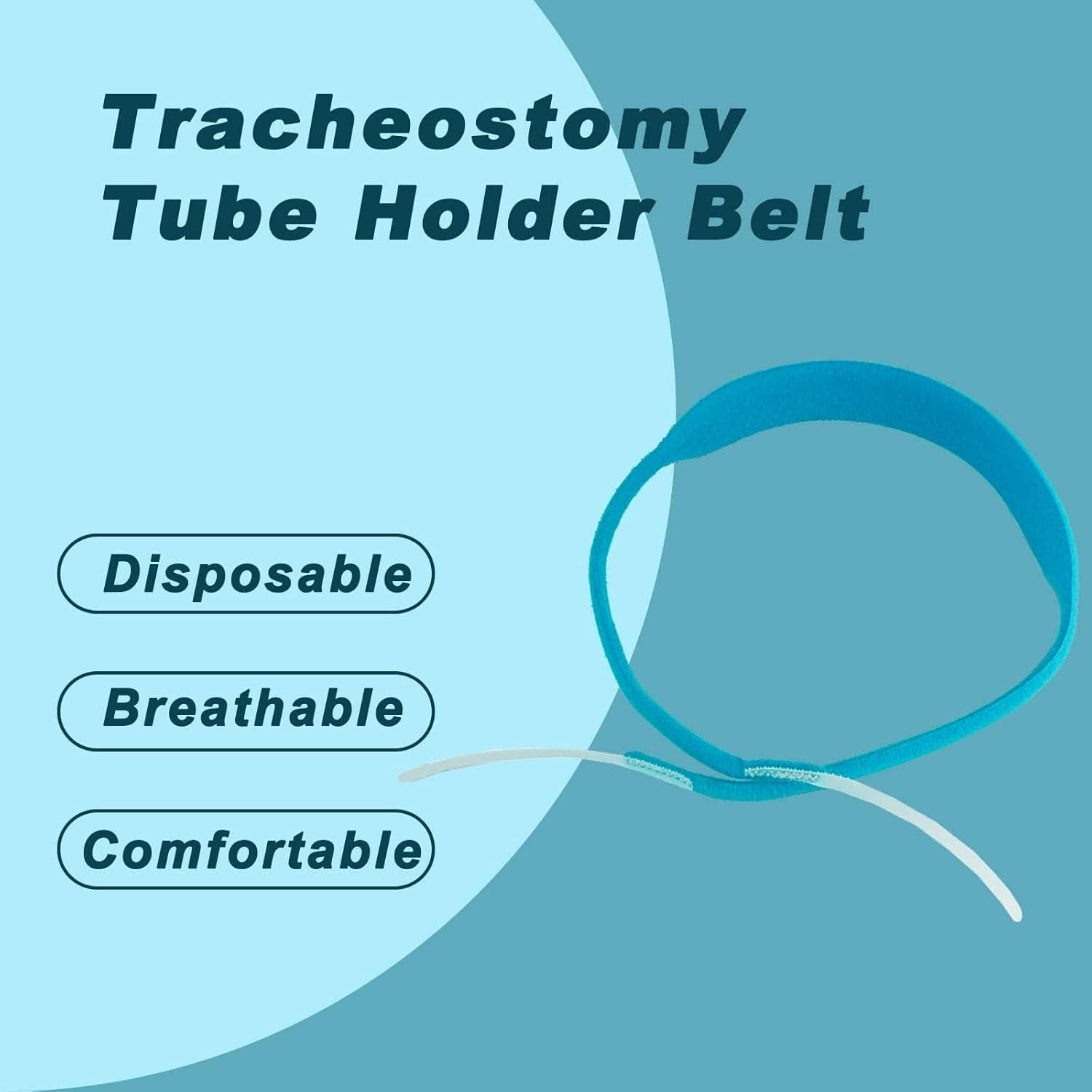 Tracheostomy Collar Sponge & Neck Recovery Bands - 5 Piece Tube Holder ...