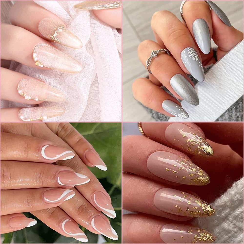 Matte Almond Acrylic Nails