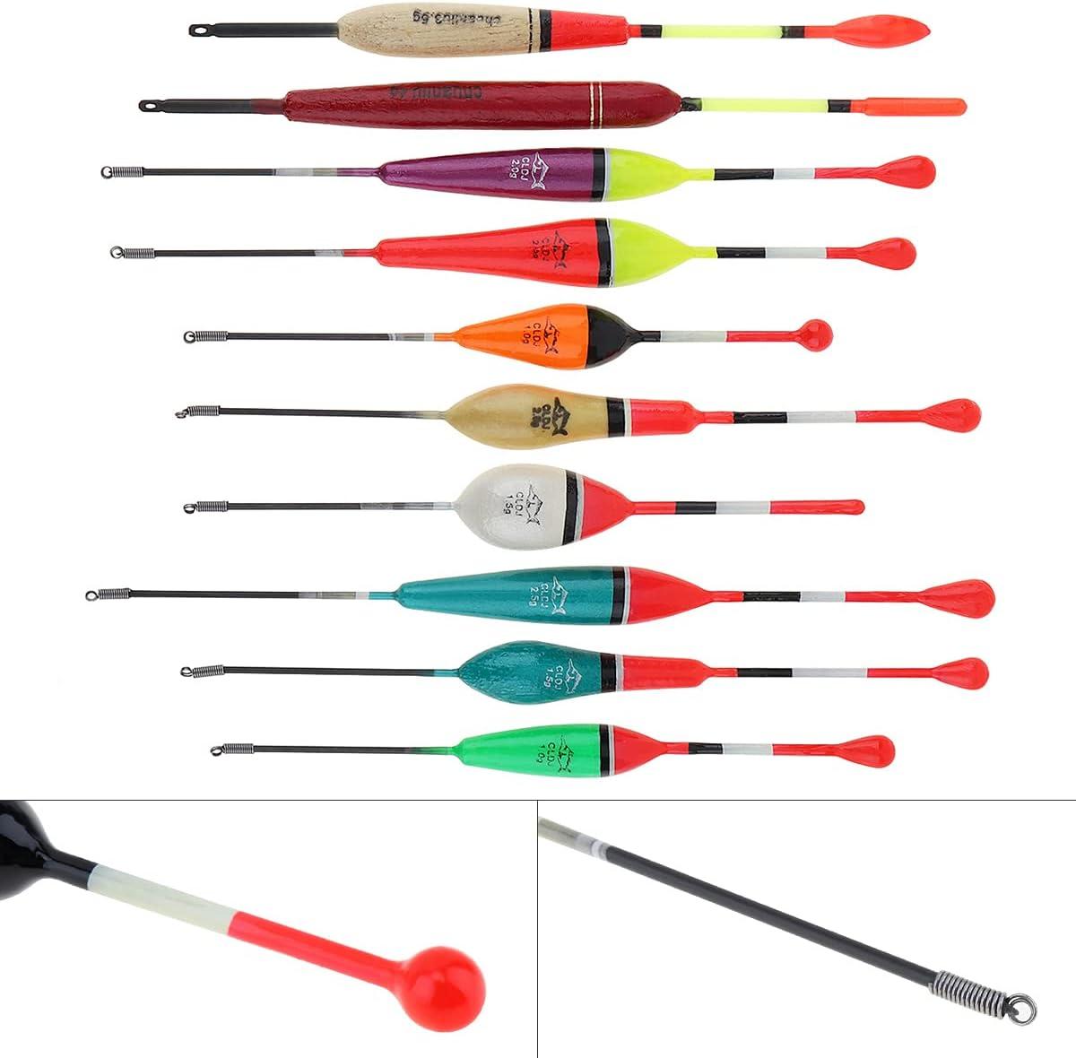 OriGlam Fishing Floats & Bobbers - Wooden Slide Trout Float Spring Oval ...