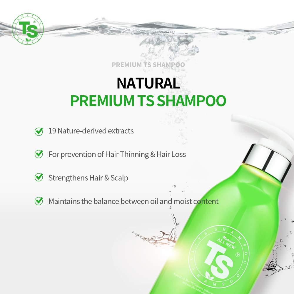 Natural Premium TS Shampoo (16.9 Fl Oz) for Thinning Hair & Hair Loss ...