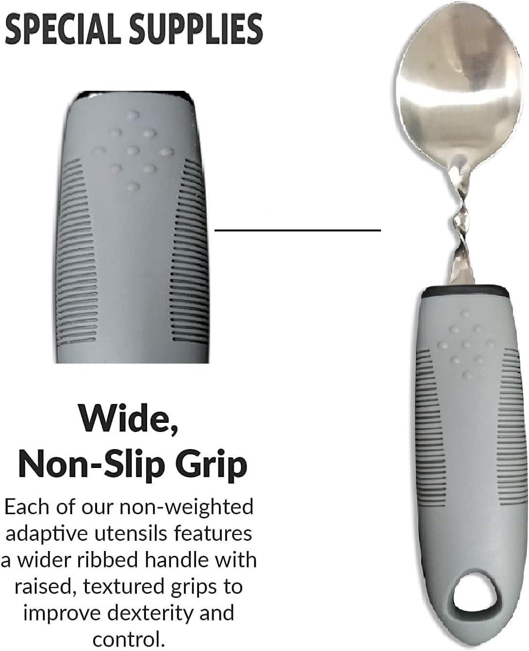 Easy Grip Extra Wide Bendable Cutlery Set for Elderly and Disabled ...