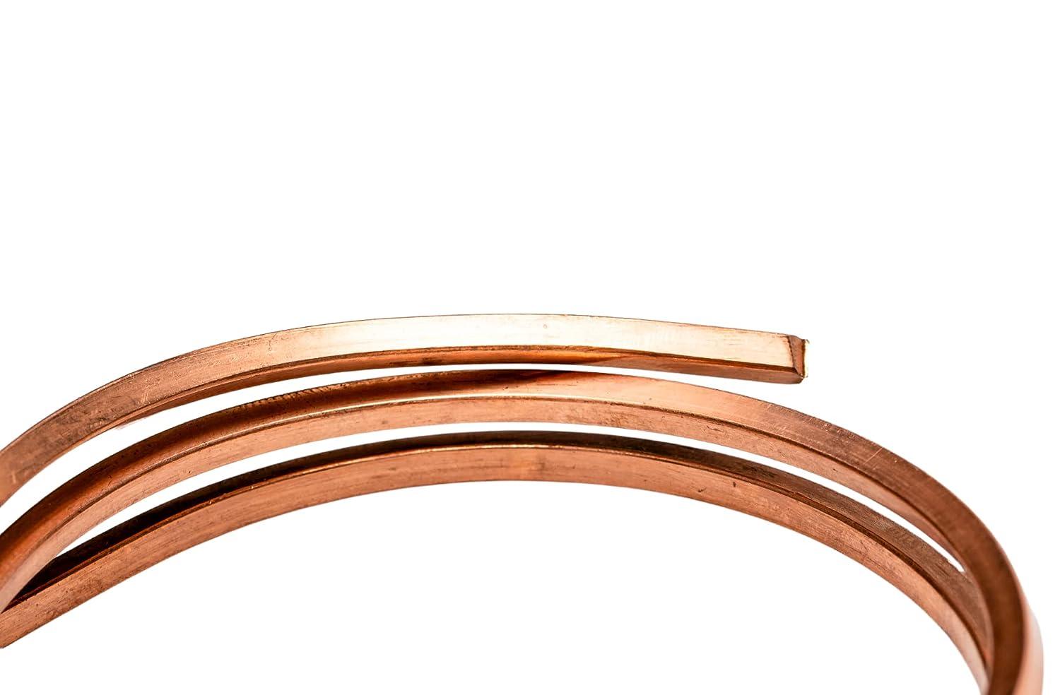 10FT Craft Wire 12 Gauge Square Pure Copper Dead Soft CDA #110 Made in ...