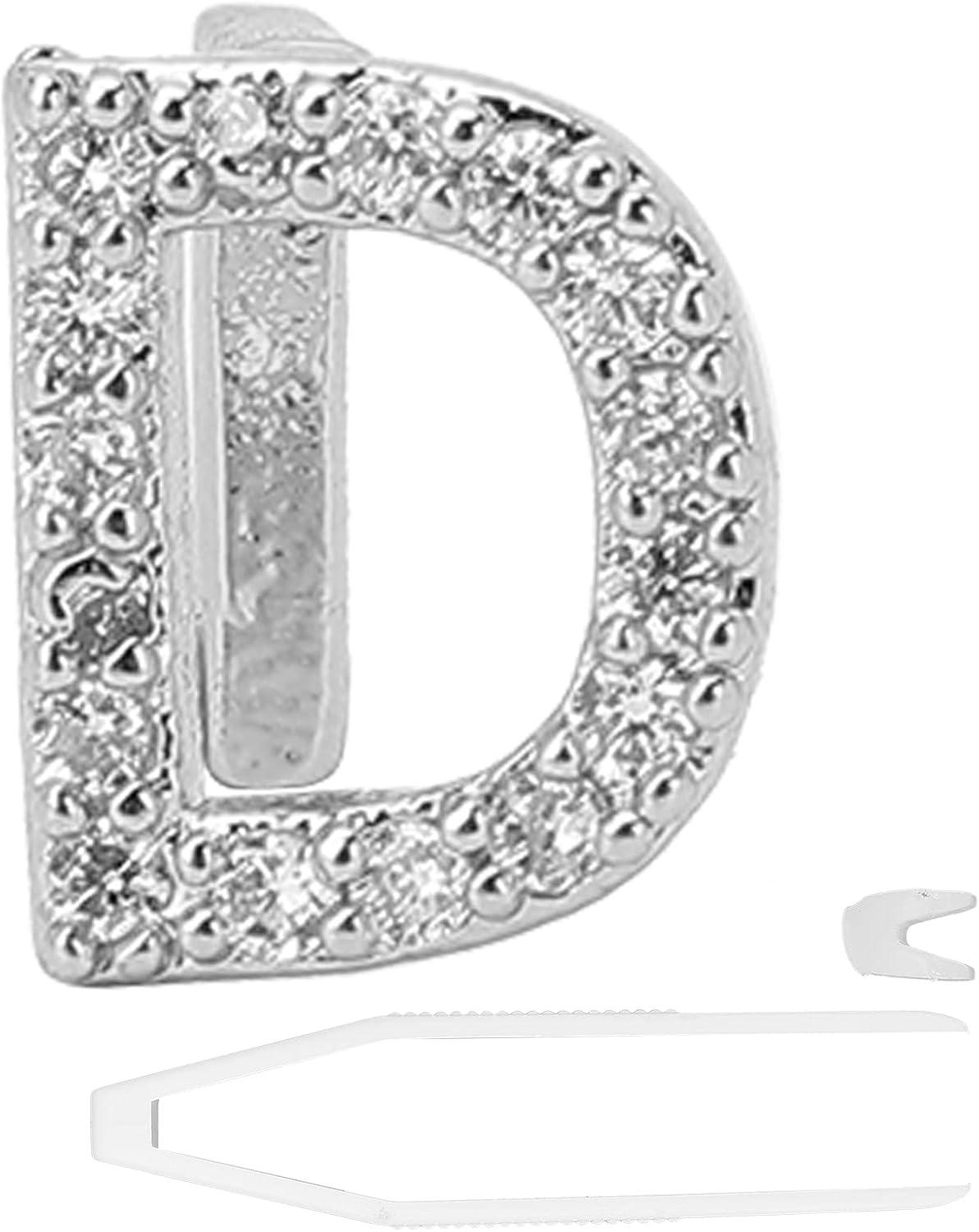 Silver Plating English Letter D Braces - Cosplay Halloween Party Teeth ...