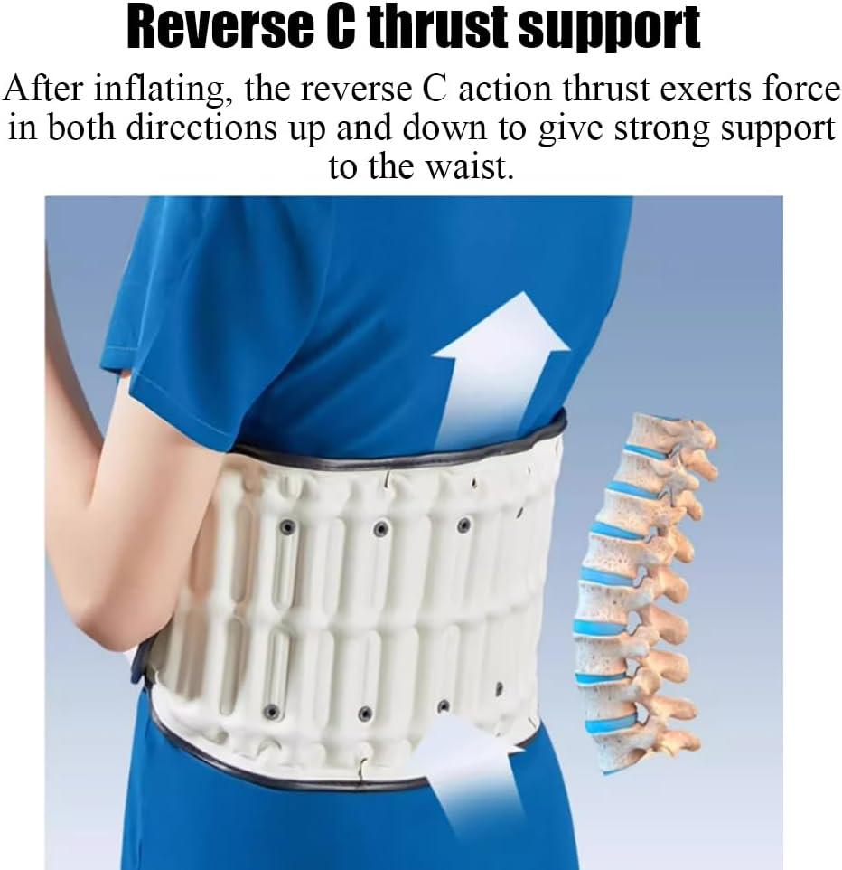 Waist Air Traction Belt | Lower Back Pain Relief Device with 17 Air ...