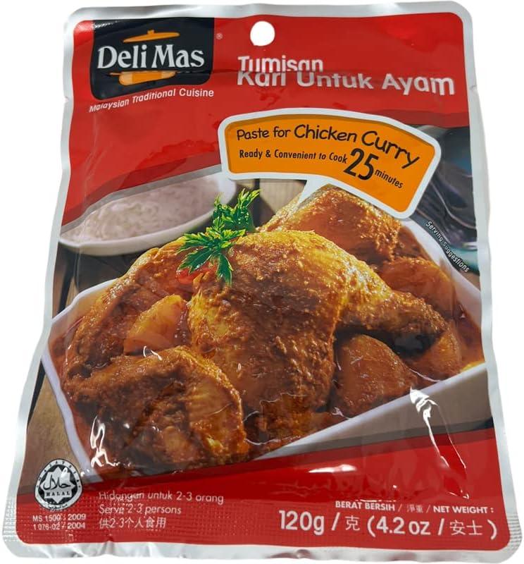 Deli Mas Paste for Chicken Curry 120g Malaysian Traditional Cuisine ...
