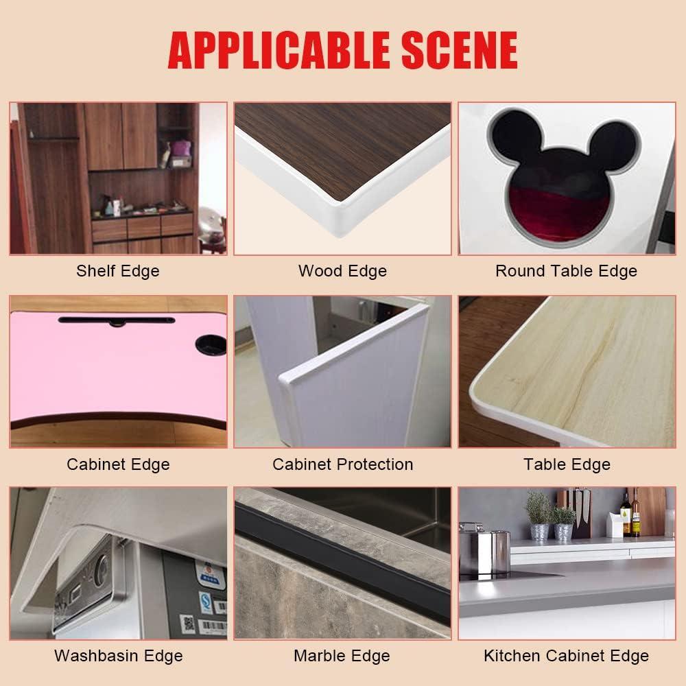 flintronic 5m*20mm U-Shape Flexible Furniture Edge Banding Baby Safty ...