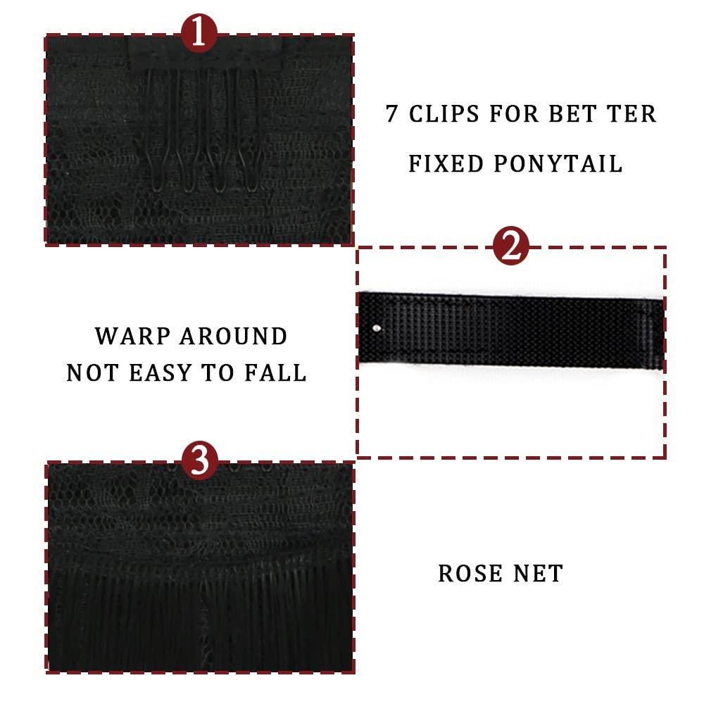 Shop Brown Ponytail Extensions - Natural Clip-In 70cm/28-inch ...