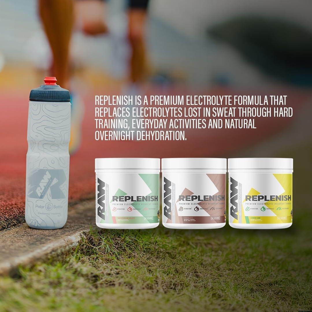 RAW Replenish Box - Premium Lemon Lime Electrolytes Powder for ...