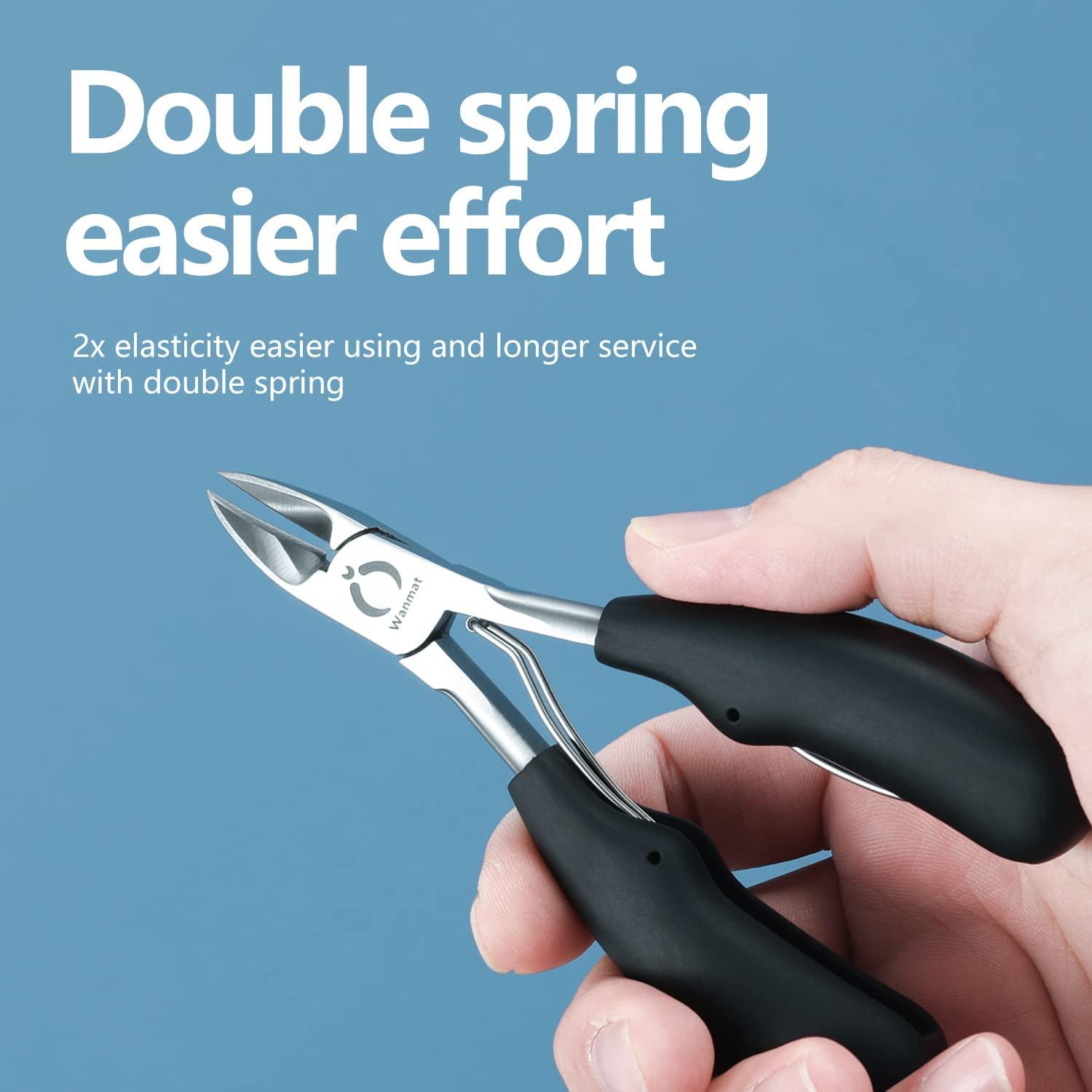 Wanmat 4PCS Toe Nail Clipper Set for Seniors - Professional Podiatrist ...