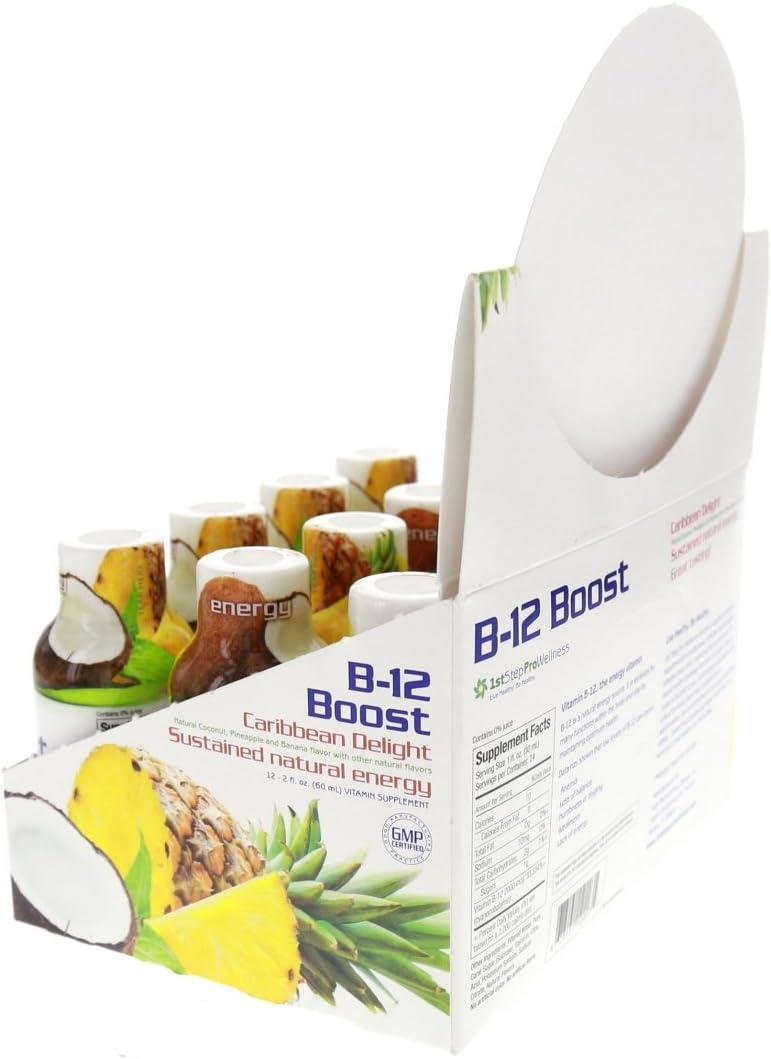 1st Step High Performance Fitness B-12 Boost - 12-2oz Bottles | Energy ...