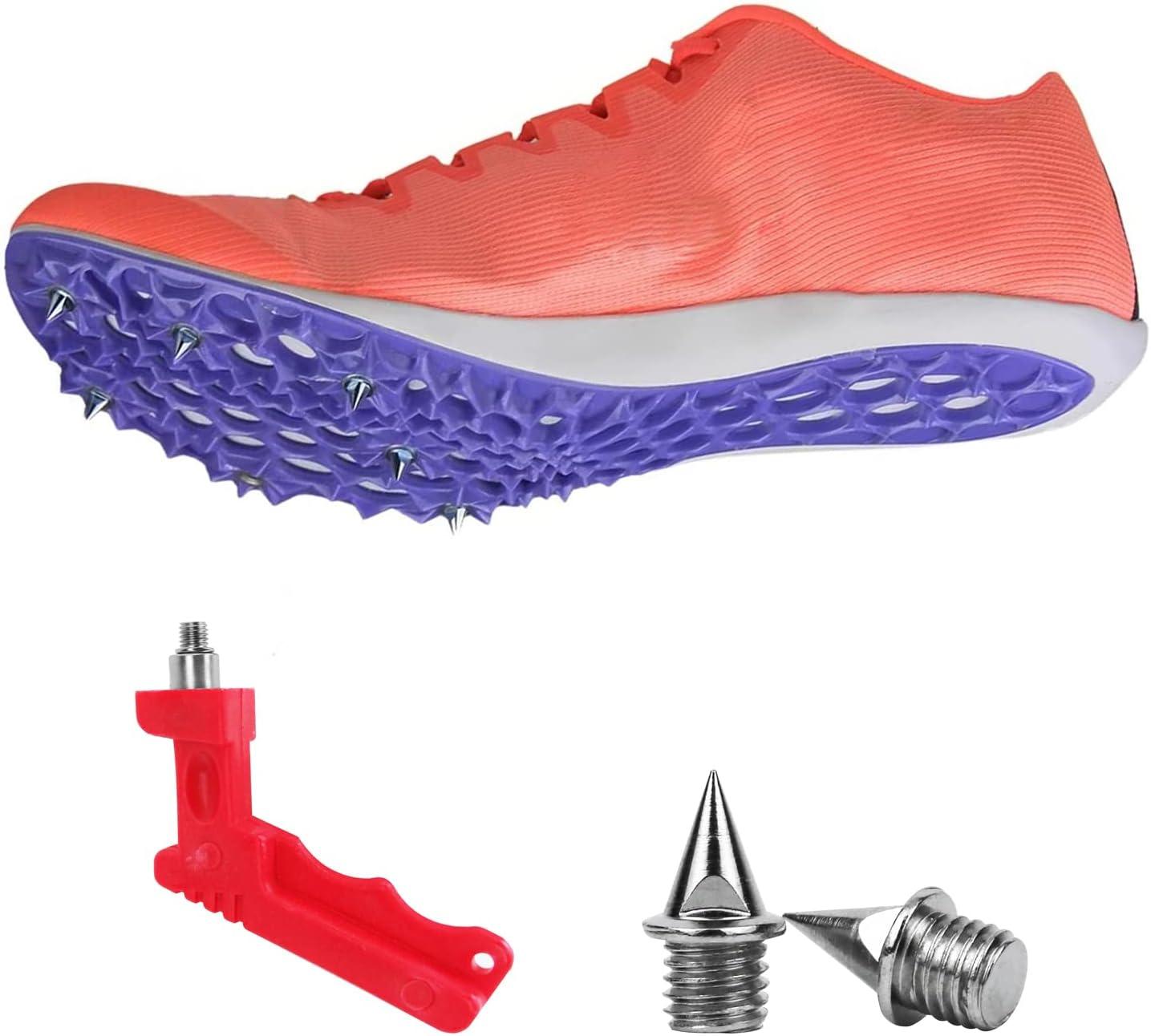 150 PCS 1/4 Steel Track Shoe Spikes Set with Wrench and Storage Box ...