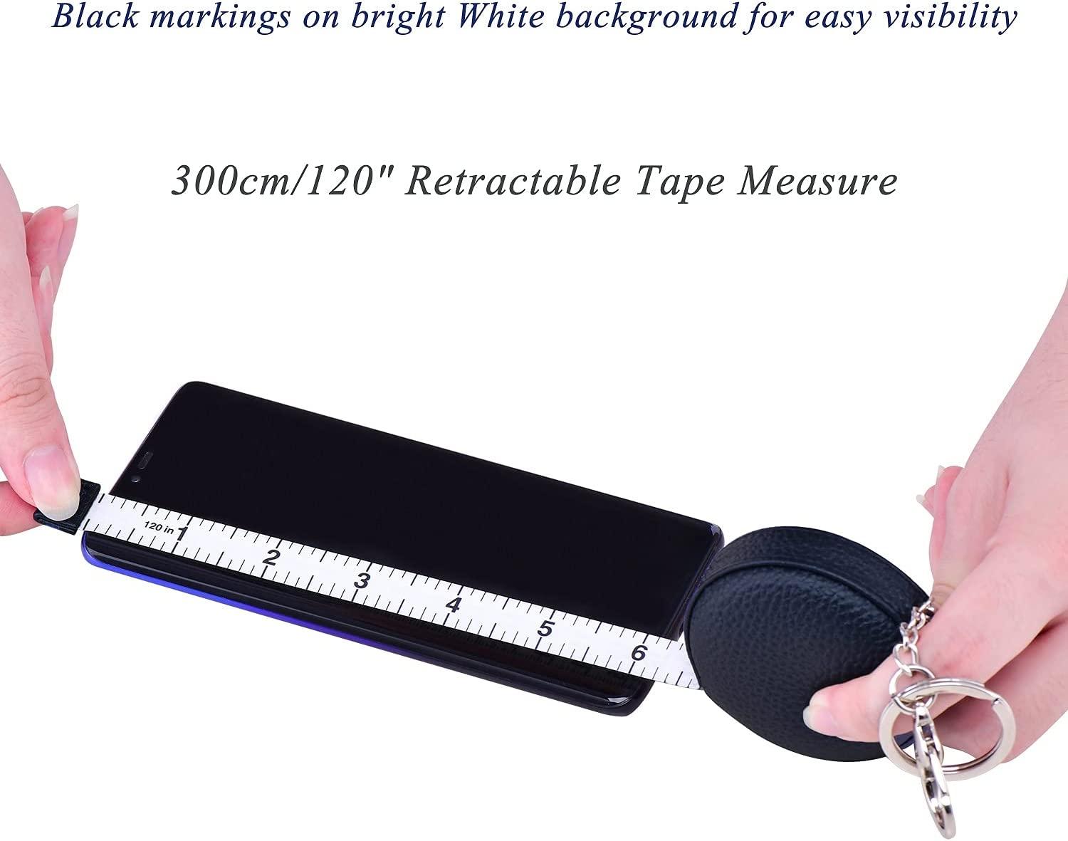 Body Measuring Tape Double Scale 120 Inches/300cm Retractable Mini Tape ...