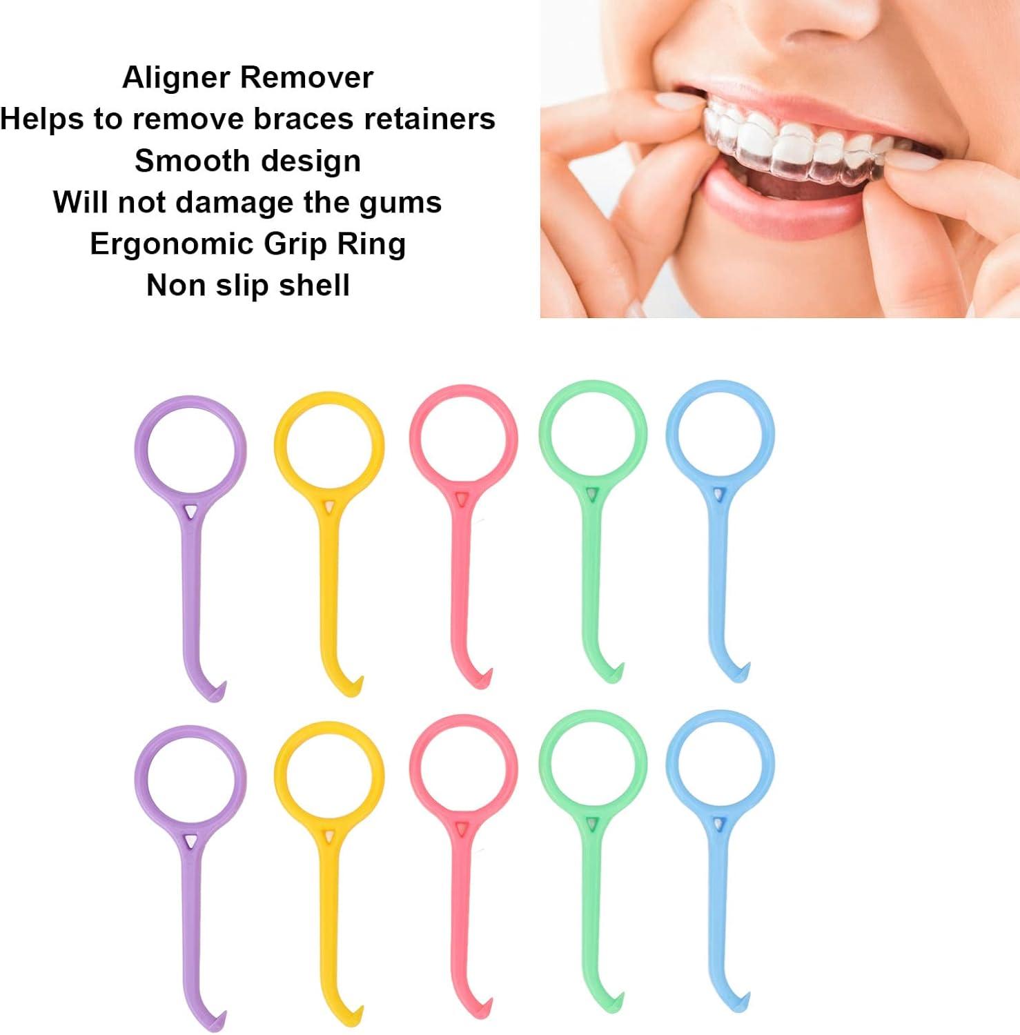 Hushui 10-Part Aligner Removal Tool Kit | Portable Invisible Chewing ...
