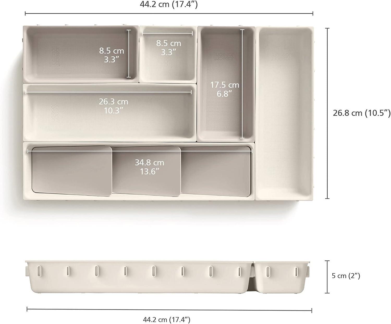 Joseph Joseph Viva Modular 7-Piece Makeup Drawer Organizer Set | Beauty ...