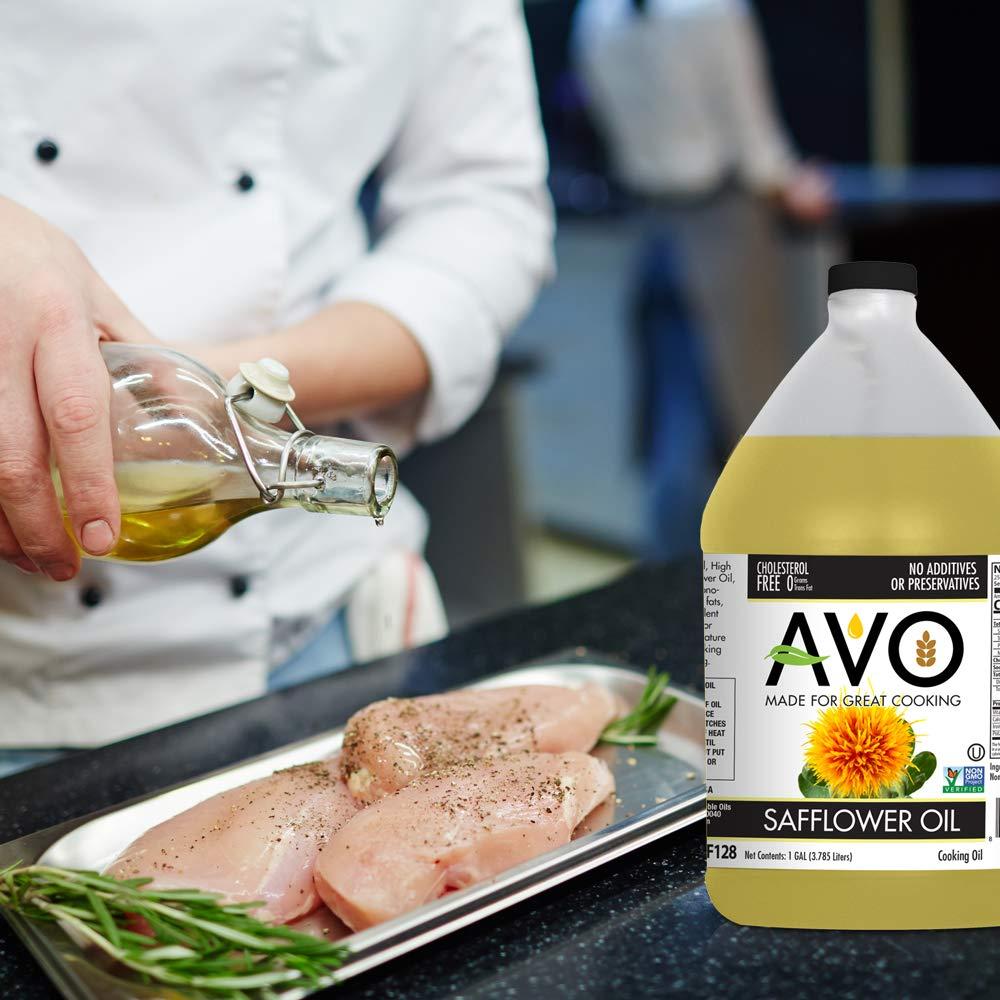 Naturally Processed AVO High Oleic Safflower Oil - NON-GMO, 1 Gallon ...