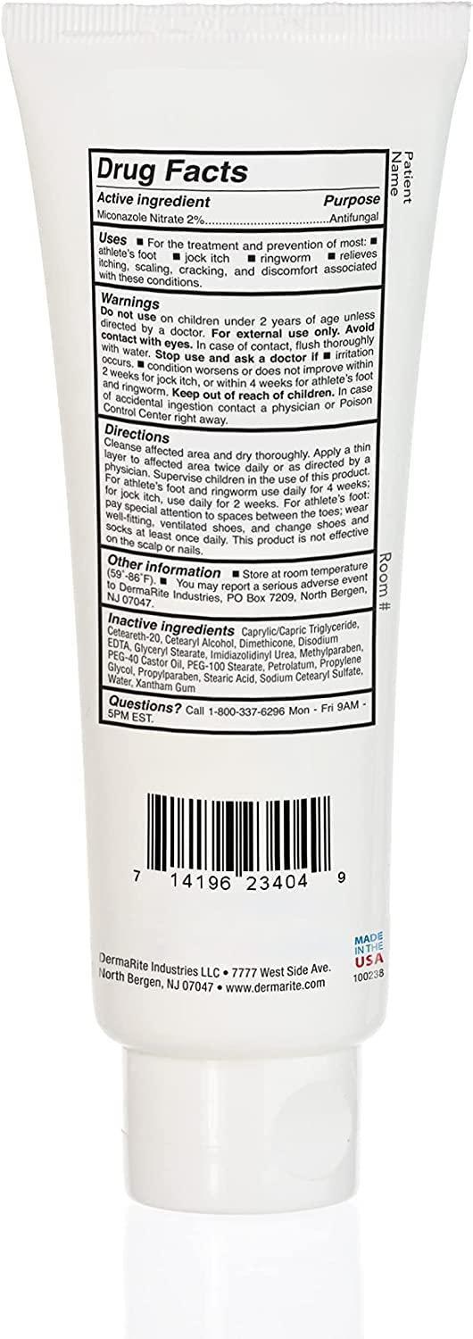 Dermarite Dermafungal Cream 3.75oz - Model 00234 | Antifungal Relief