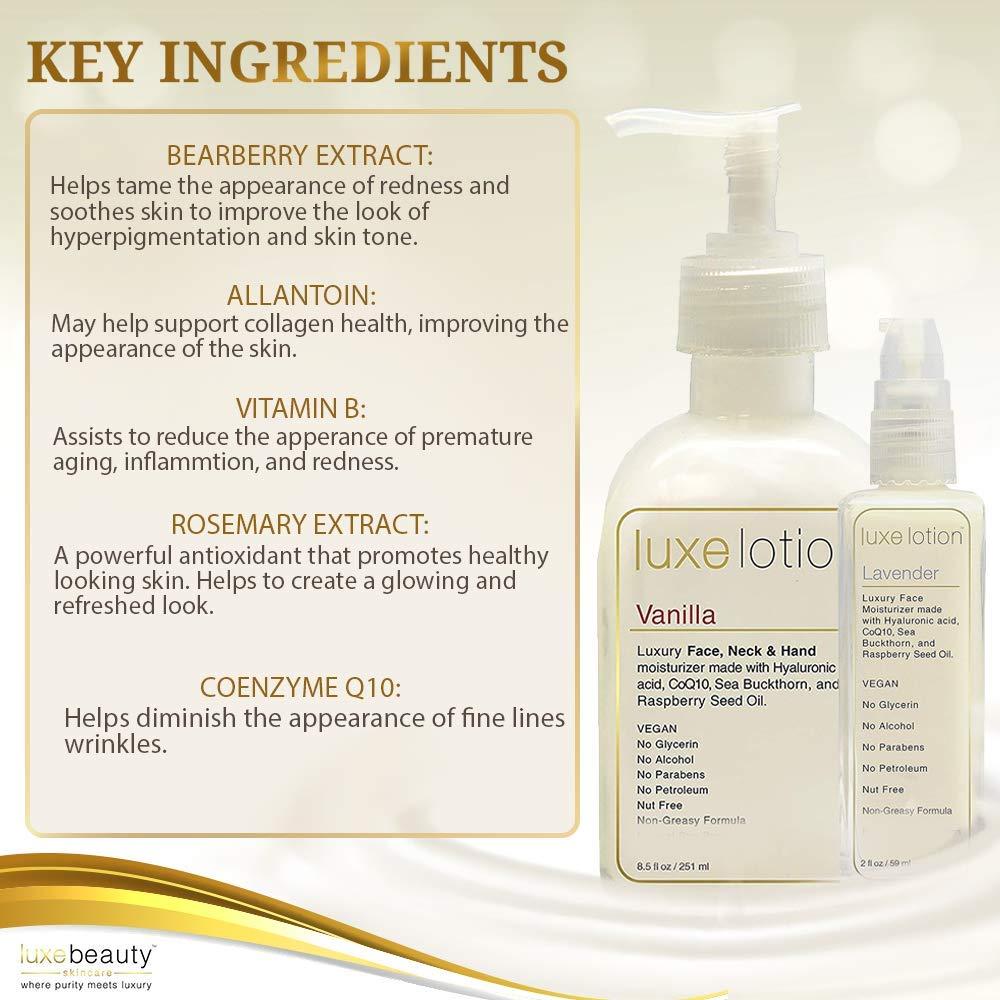 LuxeBeauty Luxe Lotion - Luxury Face, Neck & Hand Moisturizer in ...