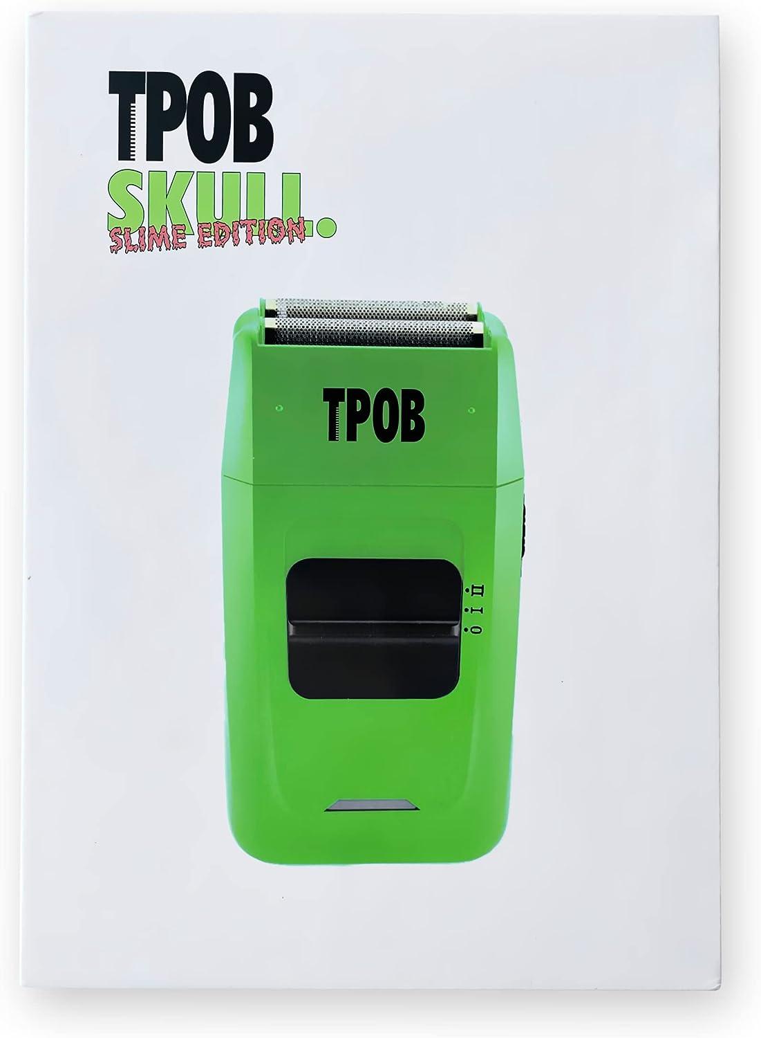 Skull Shaver (Slime Green) with Anti-Allergy Gold Blades - Professional ...