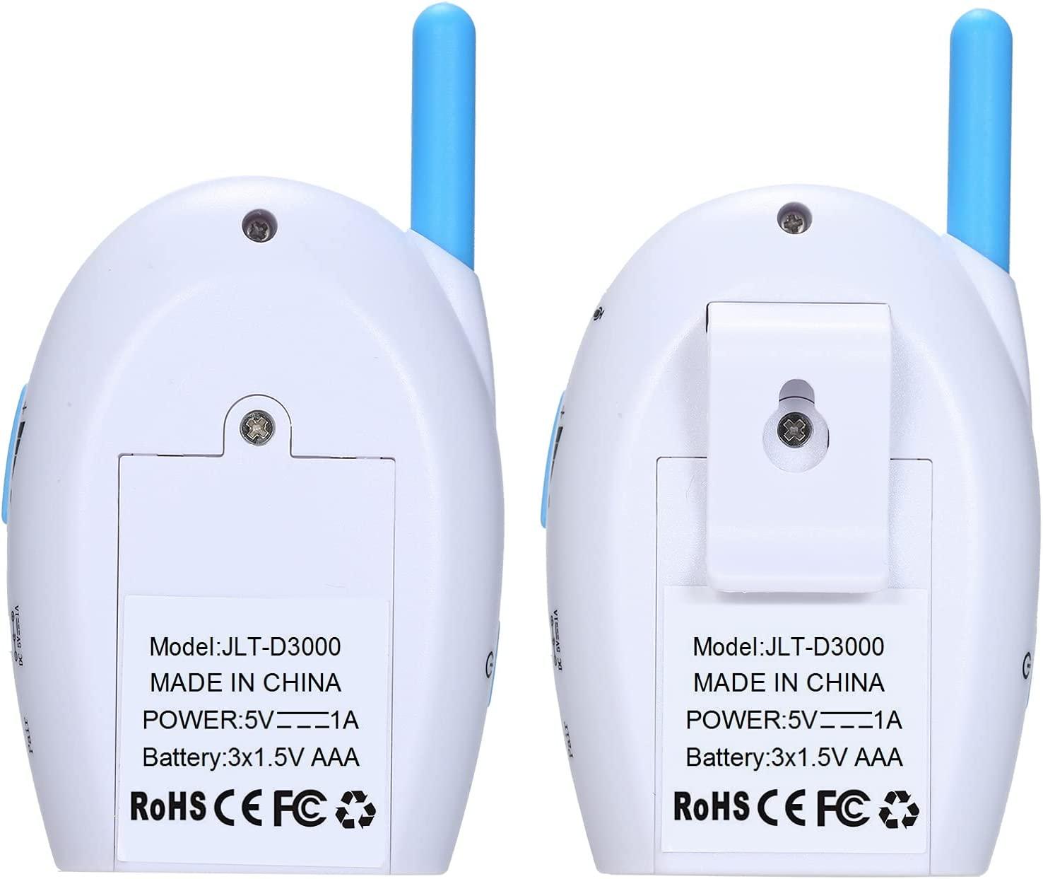 Splenssy Audio Baby Monitor - 2.4GHz Wireless Digital Audio, Two-Way ...