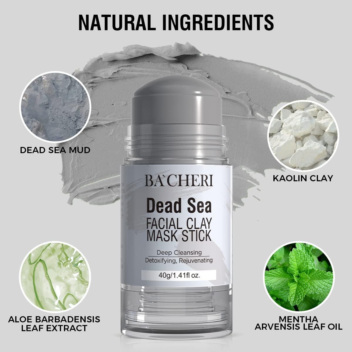 BACHERI Dead Sea Mud Mask for Face - Pore Reducer, Acne & Blackhead ...