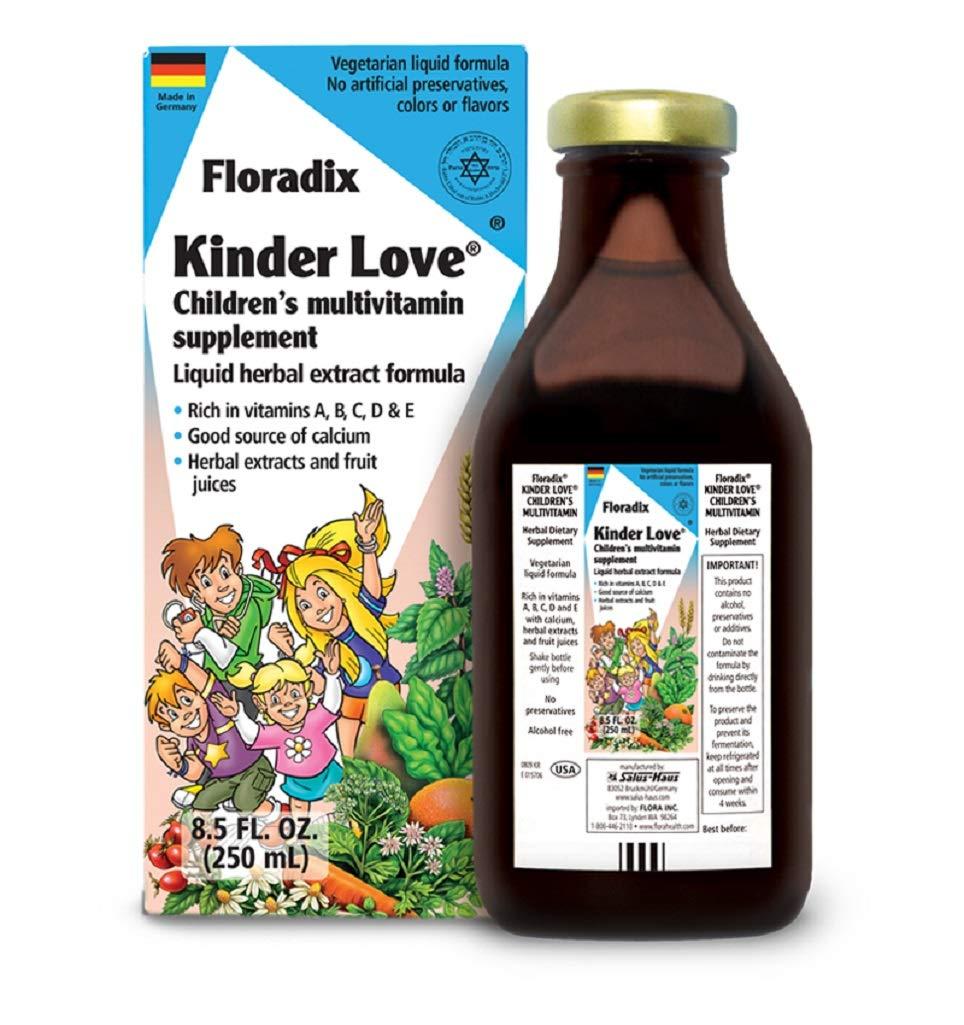 Flora Floradix Kinder Love Children's Multivitamin 8.5 fl oz ...