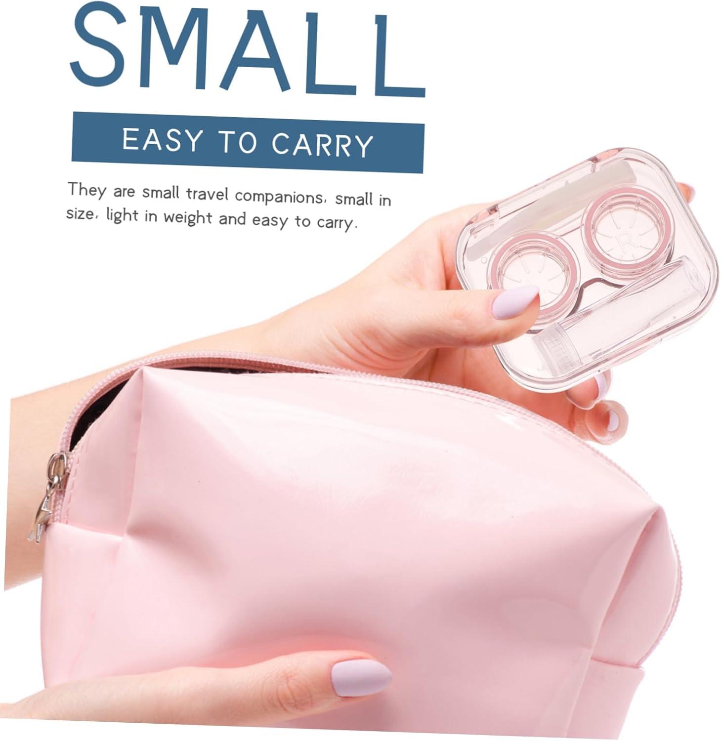 Gatuida Mini Case: 4-Box Colored Contact Lens Storage Box & Travel ...